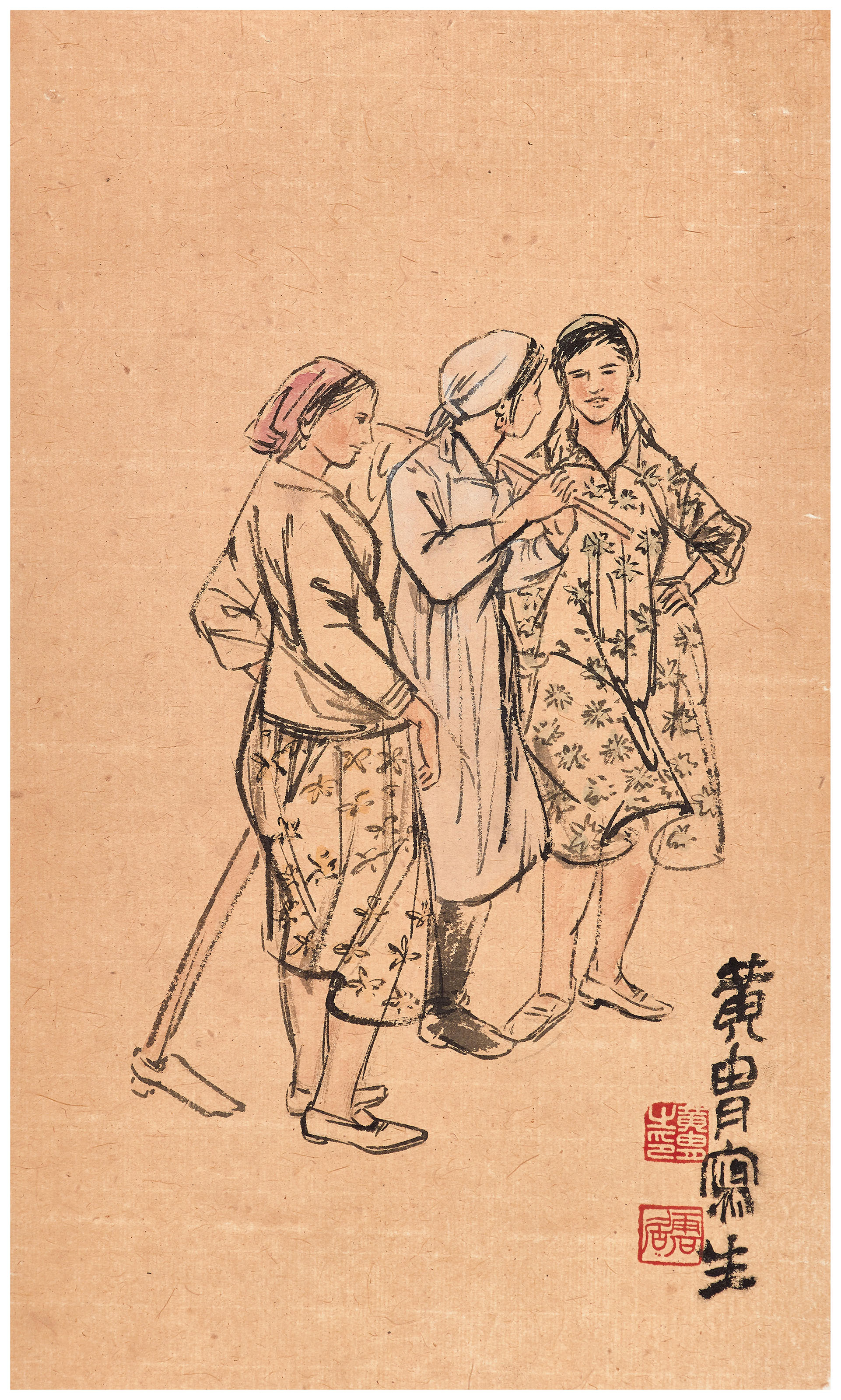 HUANG ZHOU (1925-1997), Ethnic Women | Christie’s