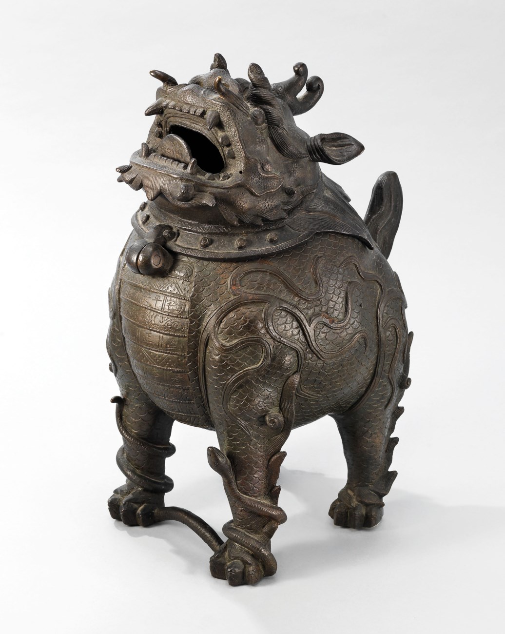A RARE BRONZE LUDUAN-FORM CENSER