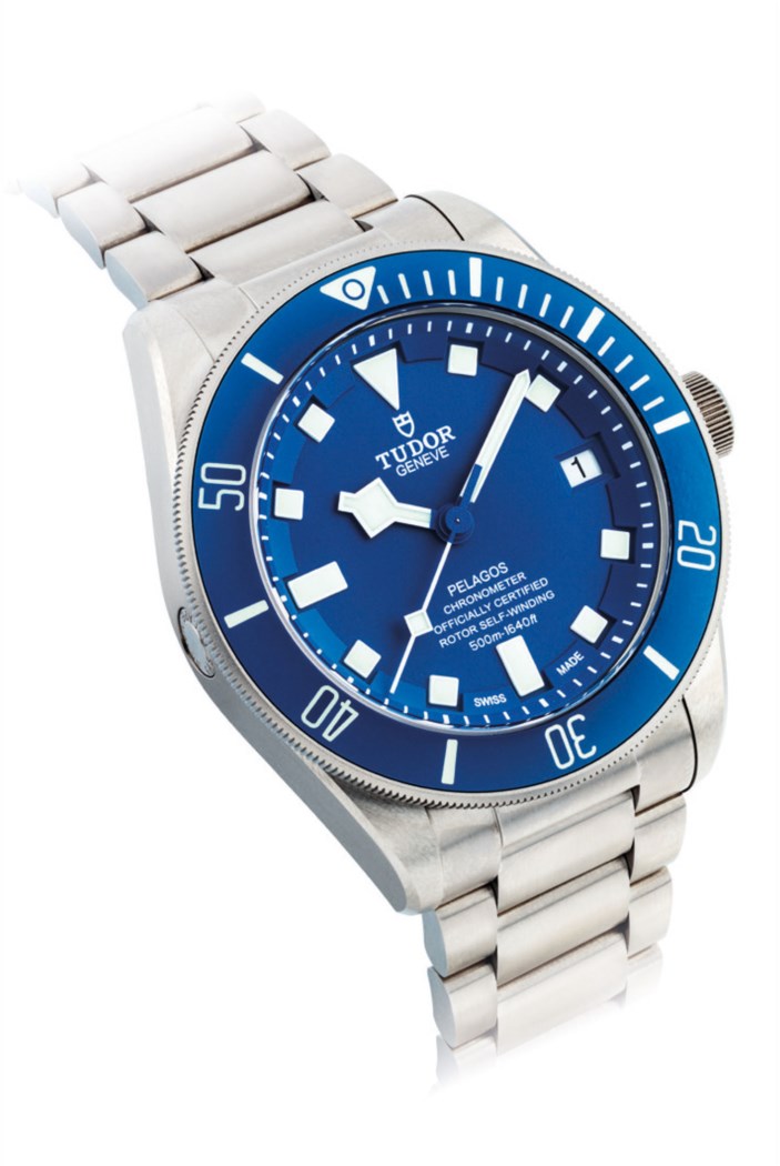 TUDOR. A TITANIUM AUTOMATIC WRISTWATCH WITH SWEEP CENTRE SECONDS, DATE ...