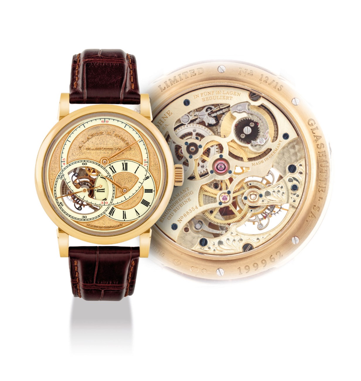 A. LANGE & SÖHNE. A VERY FINE, AND RARE BOUTIQUE EXCLUSIVE LIMITED ...