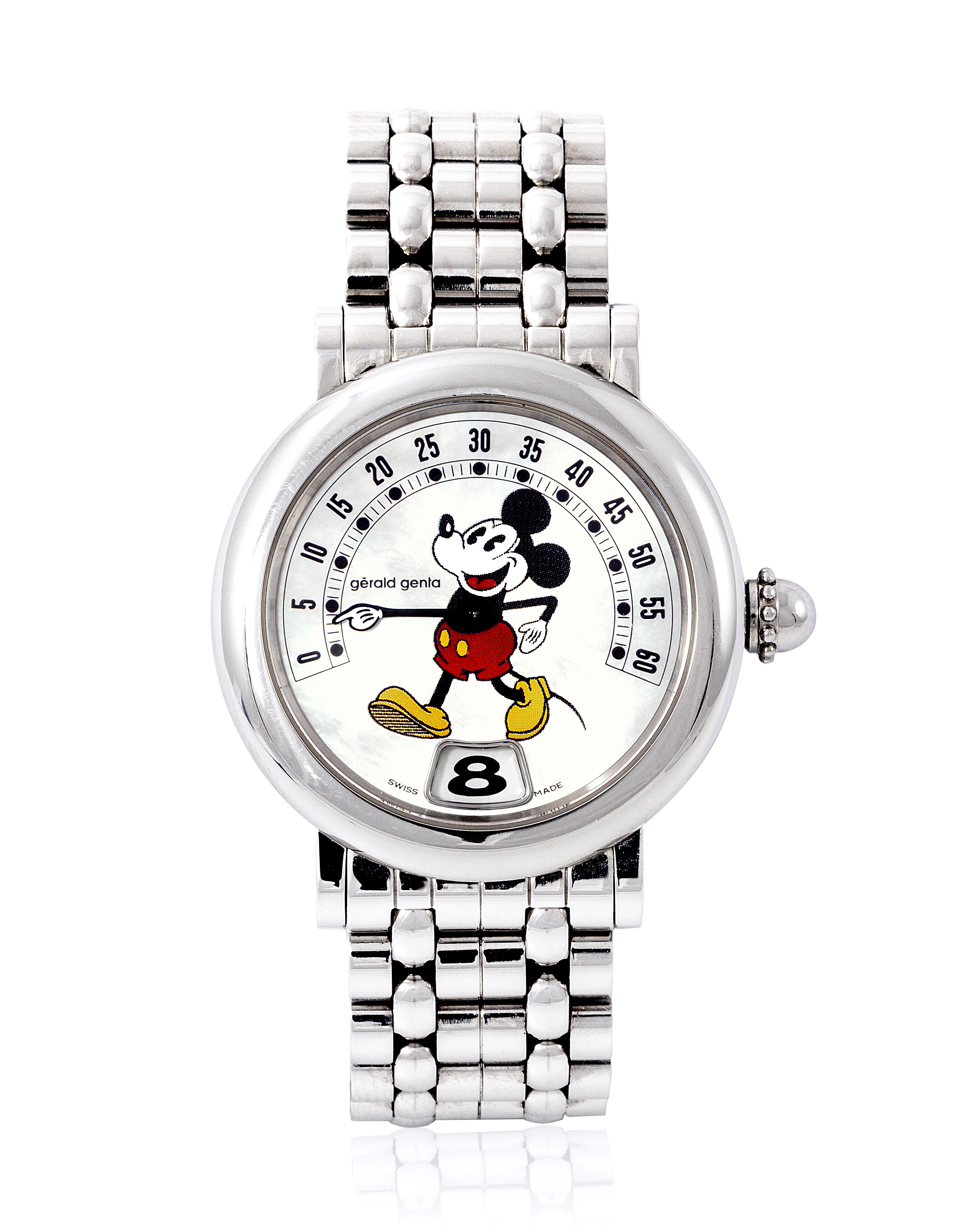 GERALD GENTA, DISNEY RETRO MICKEY, STEEL WITH BRACELET, | Christie’s