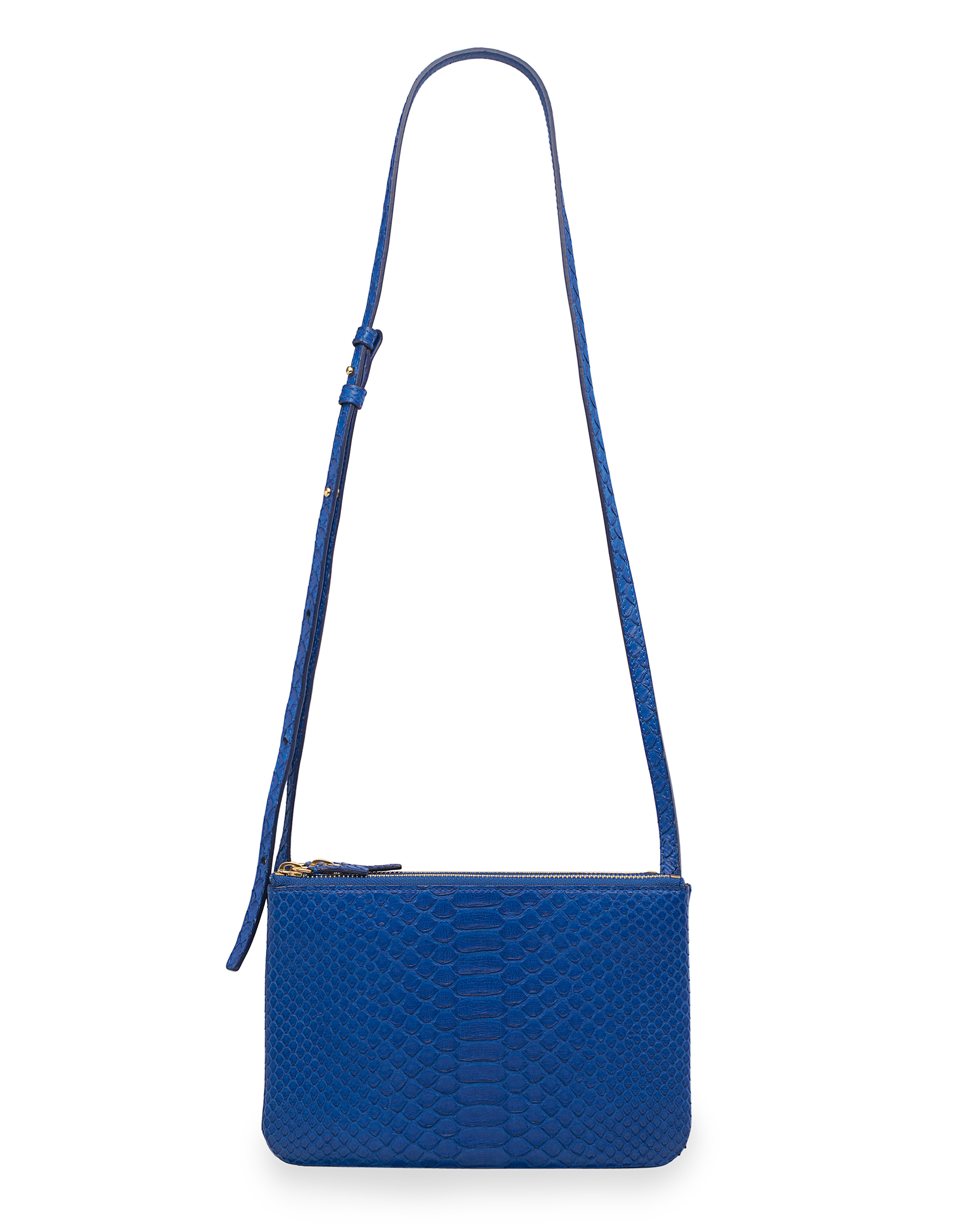 A ROYAL BLUE PYTHON TRIO WITH GOLD HARDWARE, CÉLINE, 2016 | Christie’s
