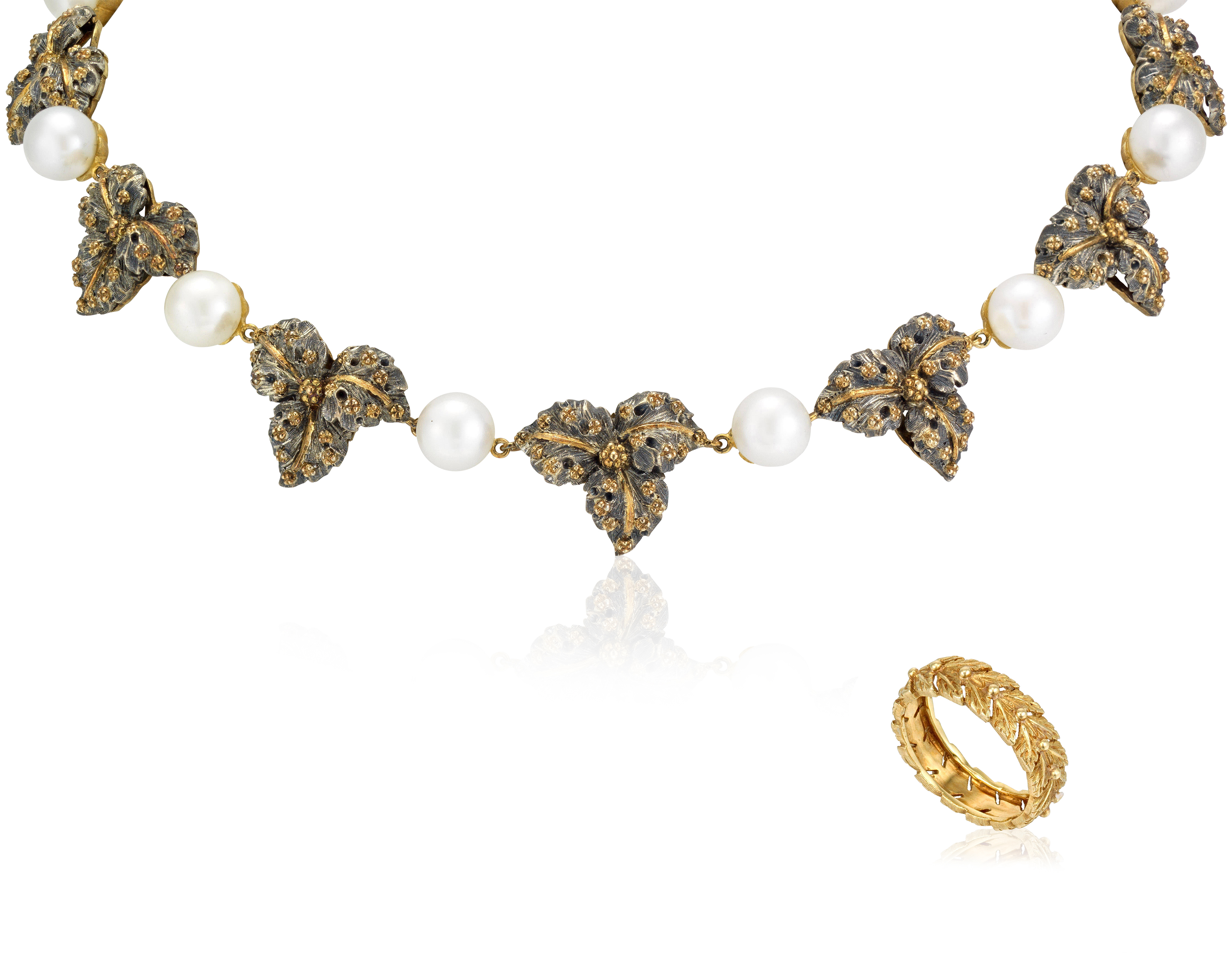 BUCCELLATI CULTURED PEARL NECKLACE AND RING, | Christie’s