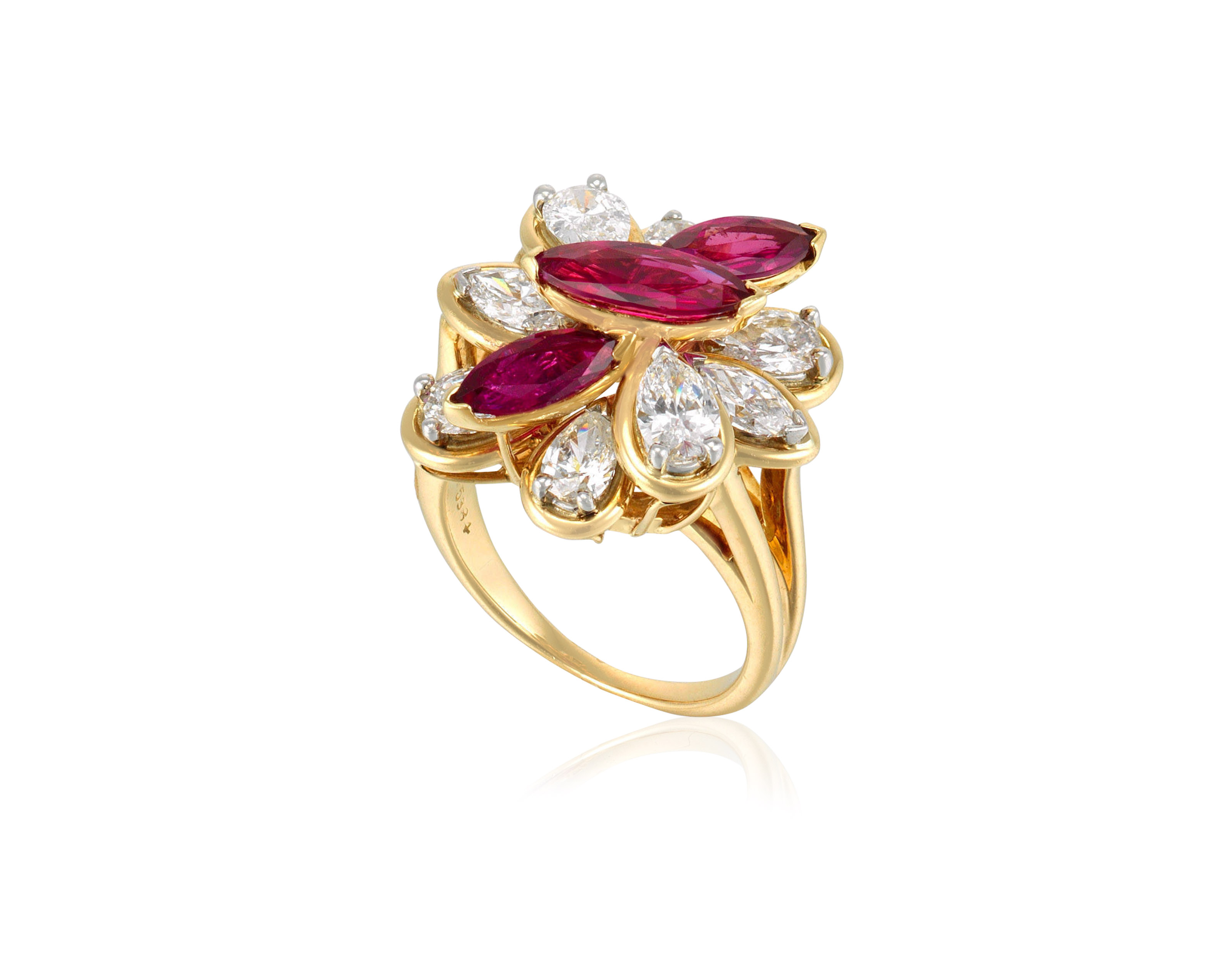OSCAR HEYMAN & BROTHERS RUBY AND DIAMOND RING, | Christie’s