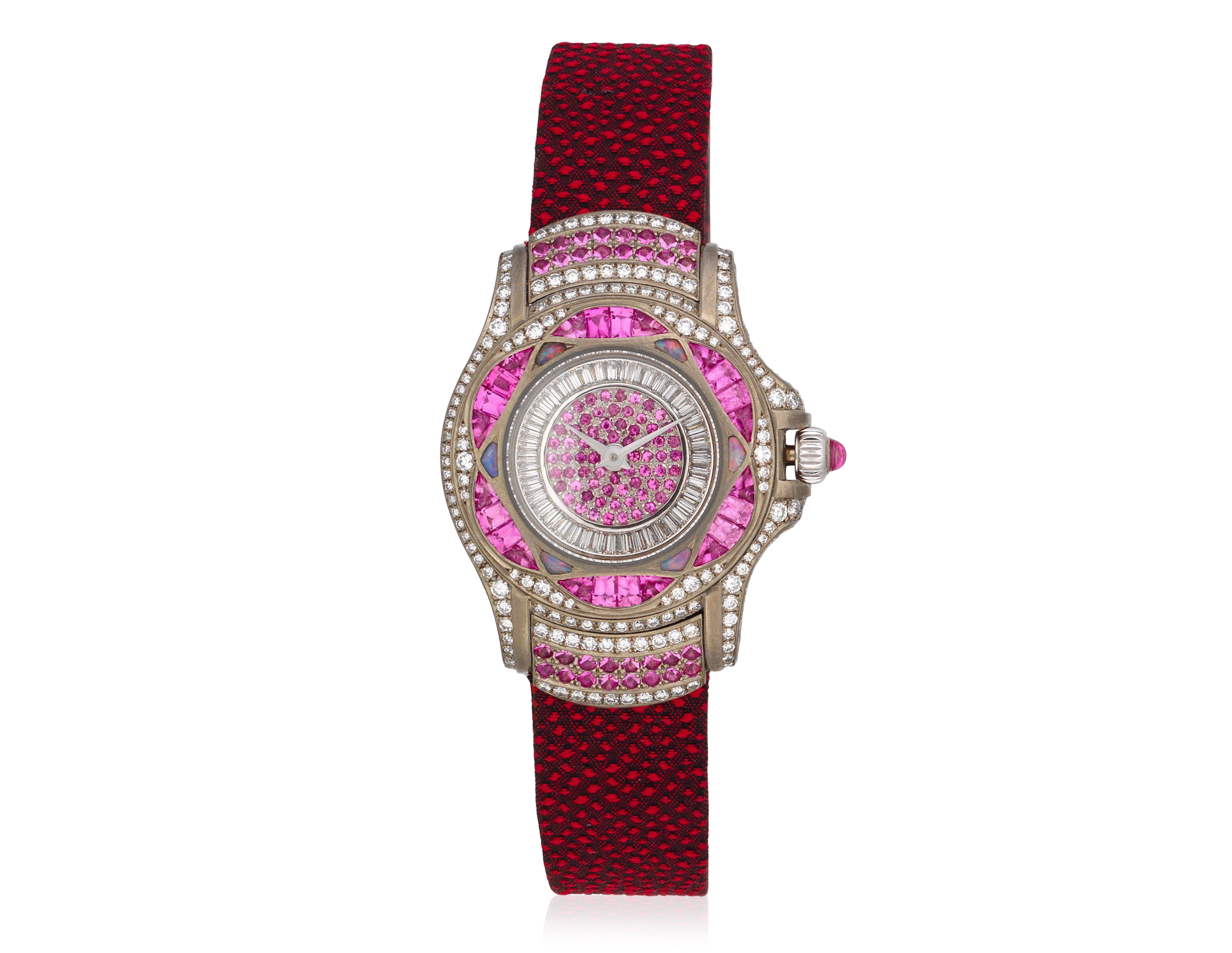 MAUBOUSSIN EMERALD AND DIAMOND WATCH, | Christie’s