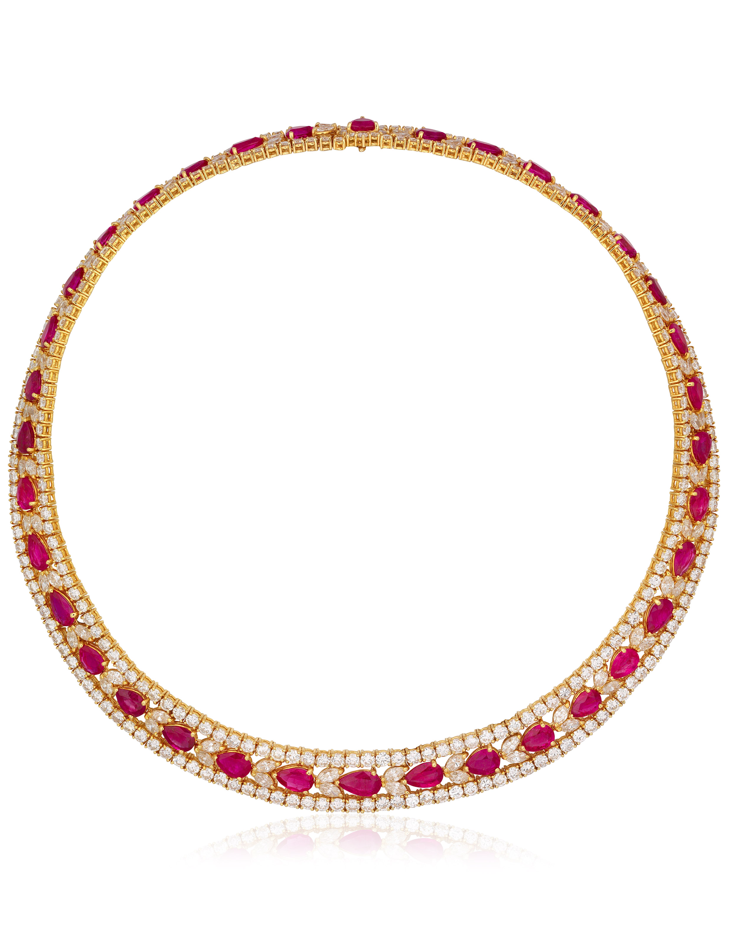 RUBY AND DIAMOND NECKLACE, | Christie’s