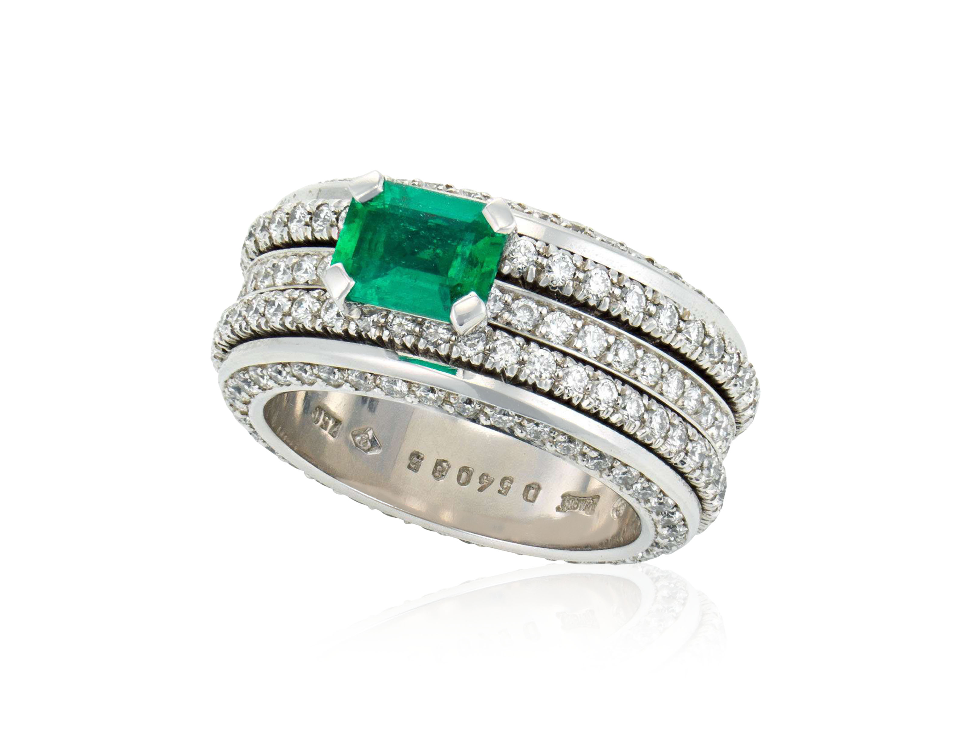PIAGET EMERALD AND DIAMOND 'POSSESSION' RING, | Christie’s