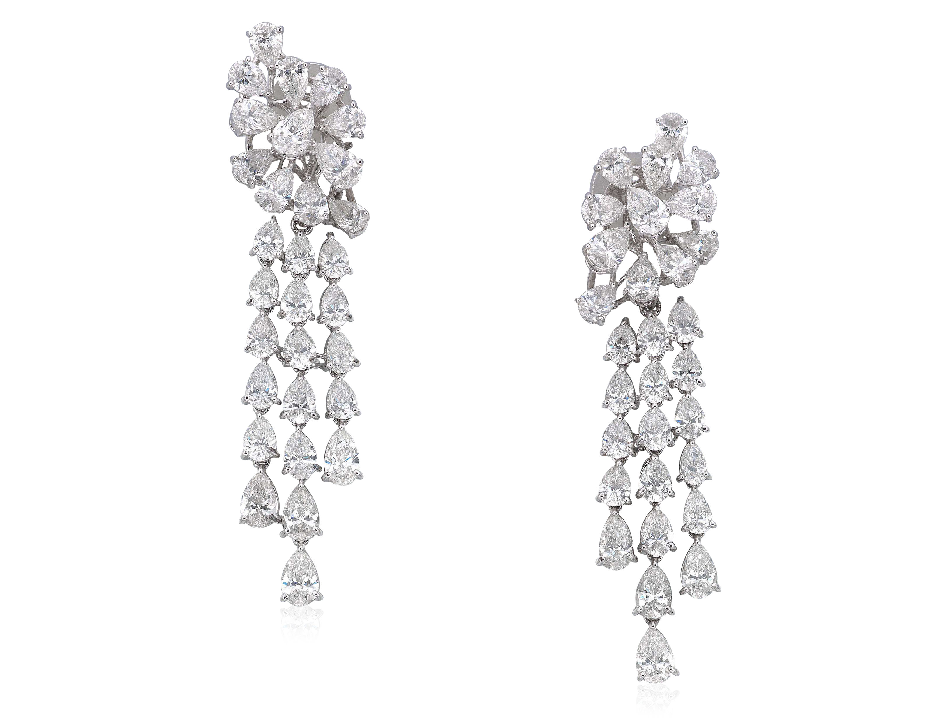 DIAMOND EAR PENDANTS, | Christie’s