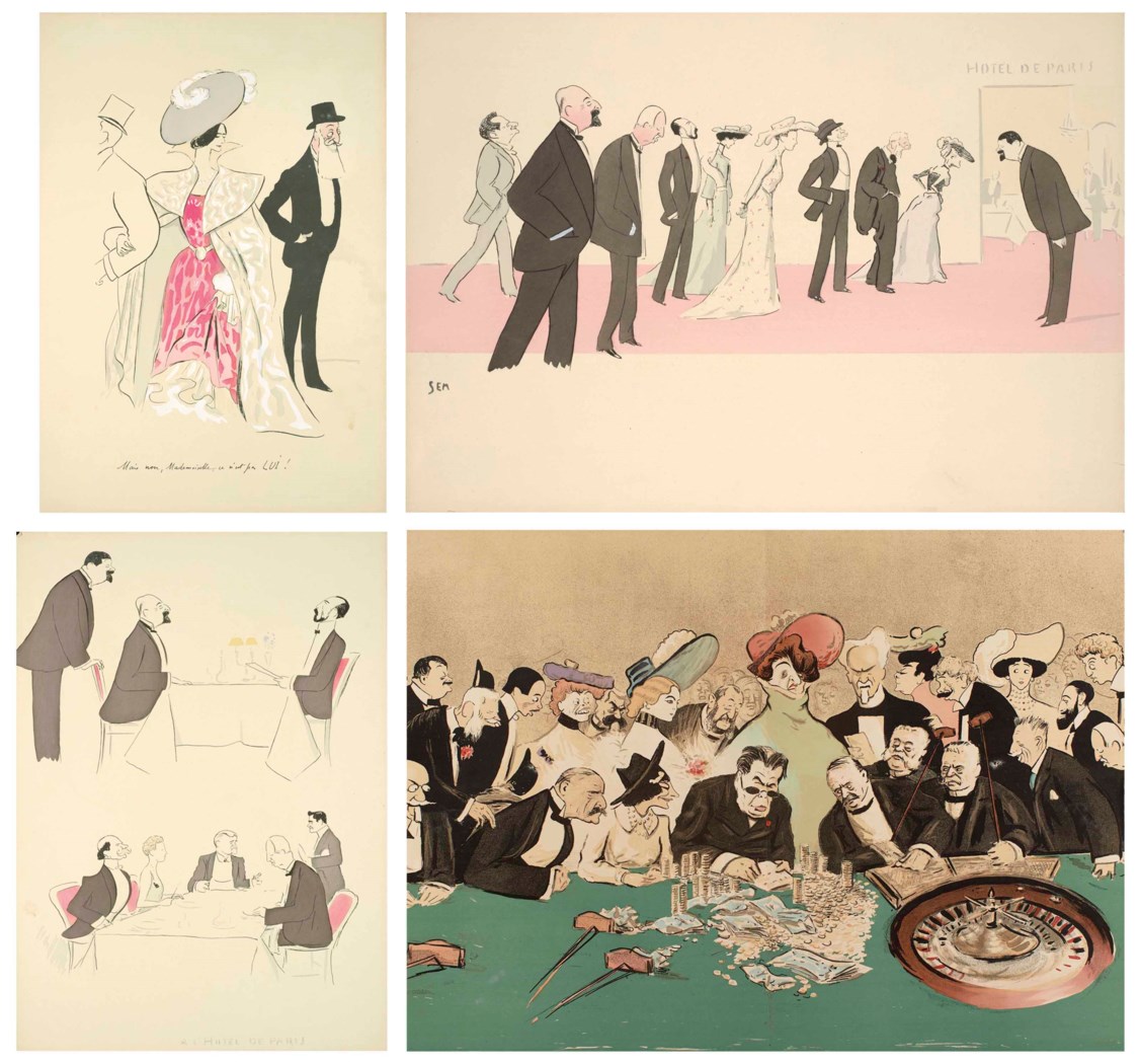 Georges Goursat also called SEM (1863-1934), Monte-Carlo | Christie's