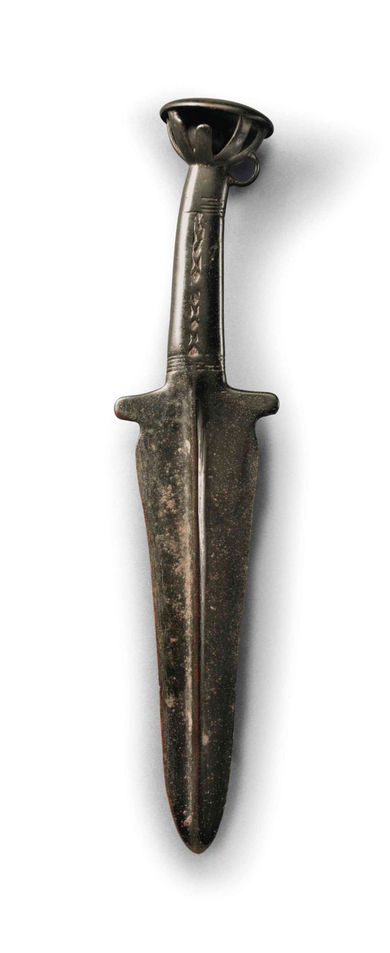 A BRONZE DAGGER WITH RATTLE, 12TH-11TH CENTURY BC | Christie's