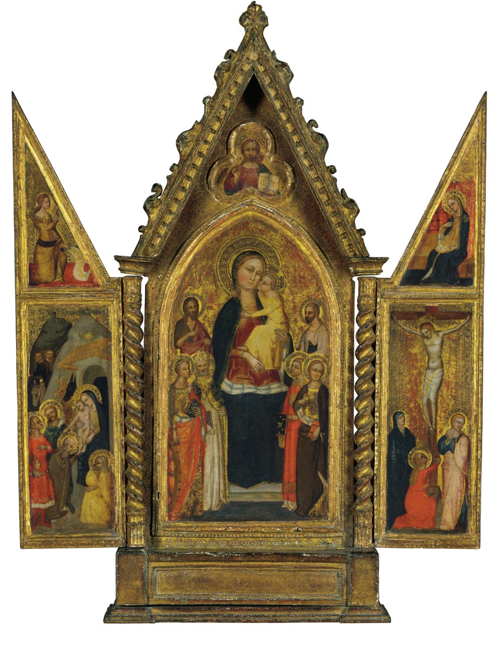 Niccolò di Tommaso (active Florence c. 1346-1376), A triptych: central panel: The Madonna and ...