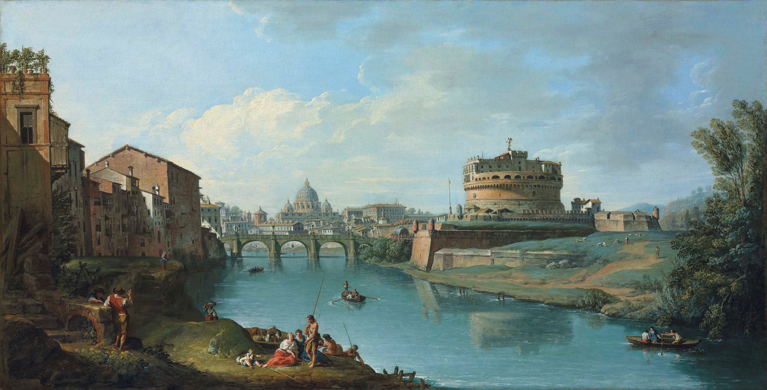 Giuseppe Zocchi (near Florence 1711/17-1767 Florence), The Tiber River ...