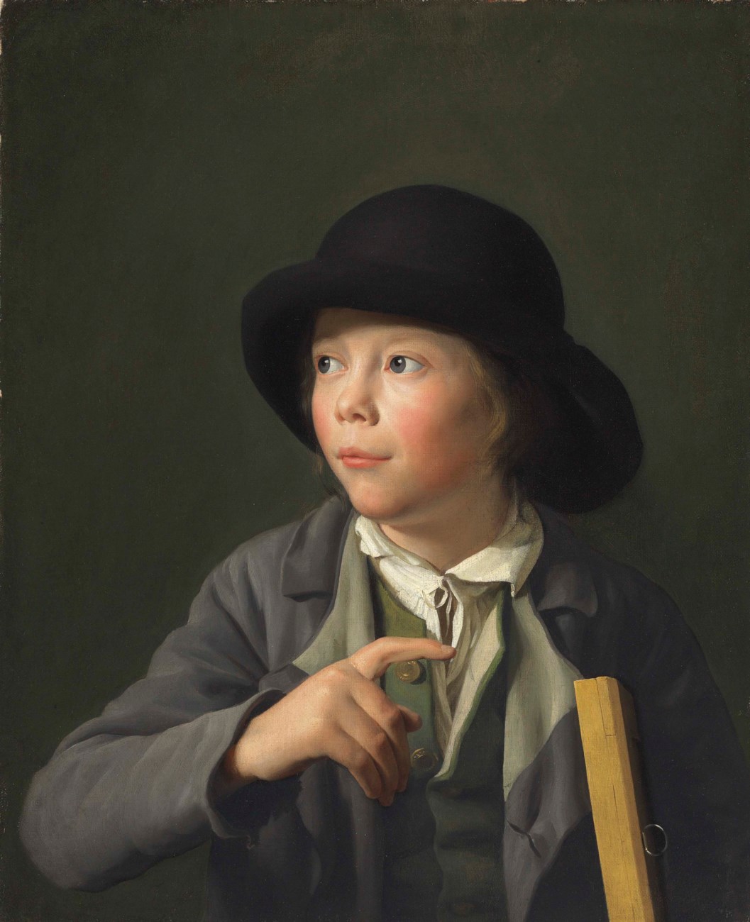 François Ferrière (Geneva 1752-1839 Morges), A youth wearing a hat and ...