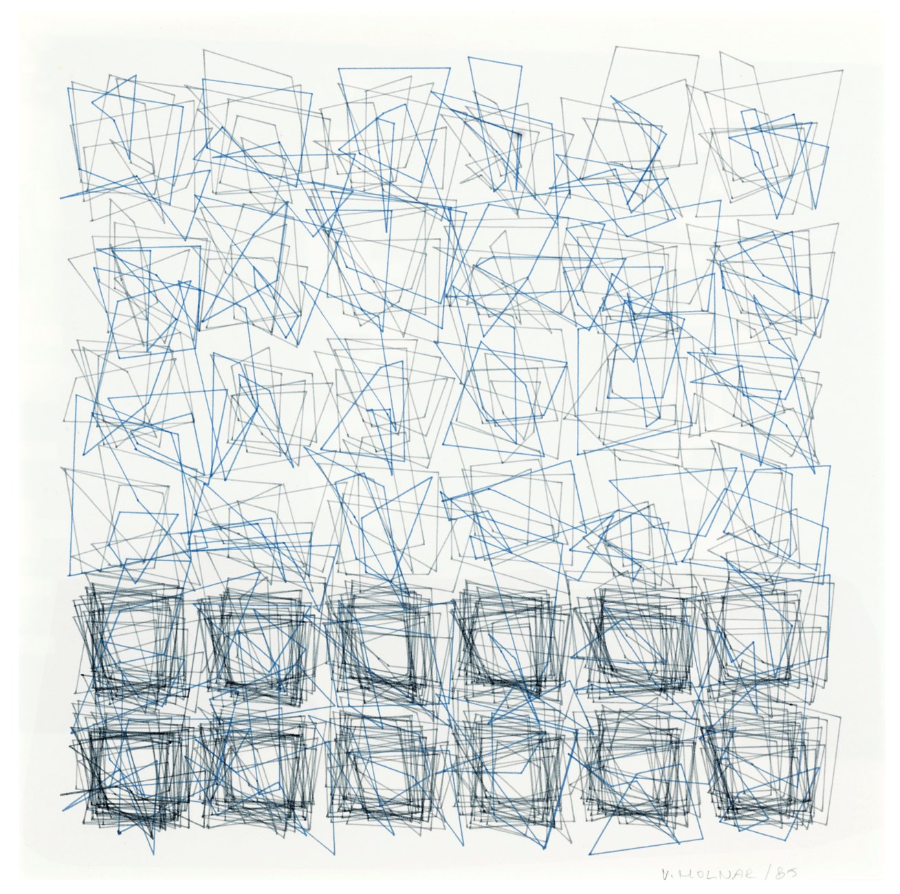 Vera Molnar (B. 1924), Stucture de Quadrilateres (Square) | Christie's