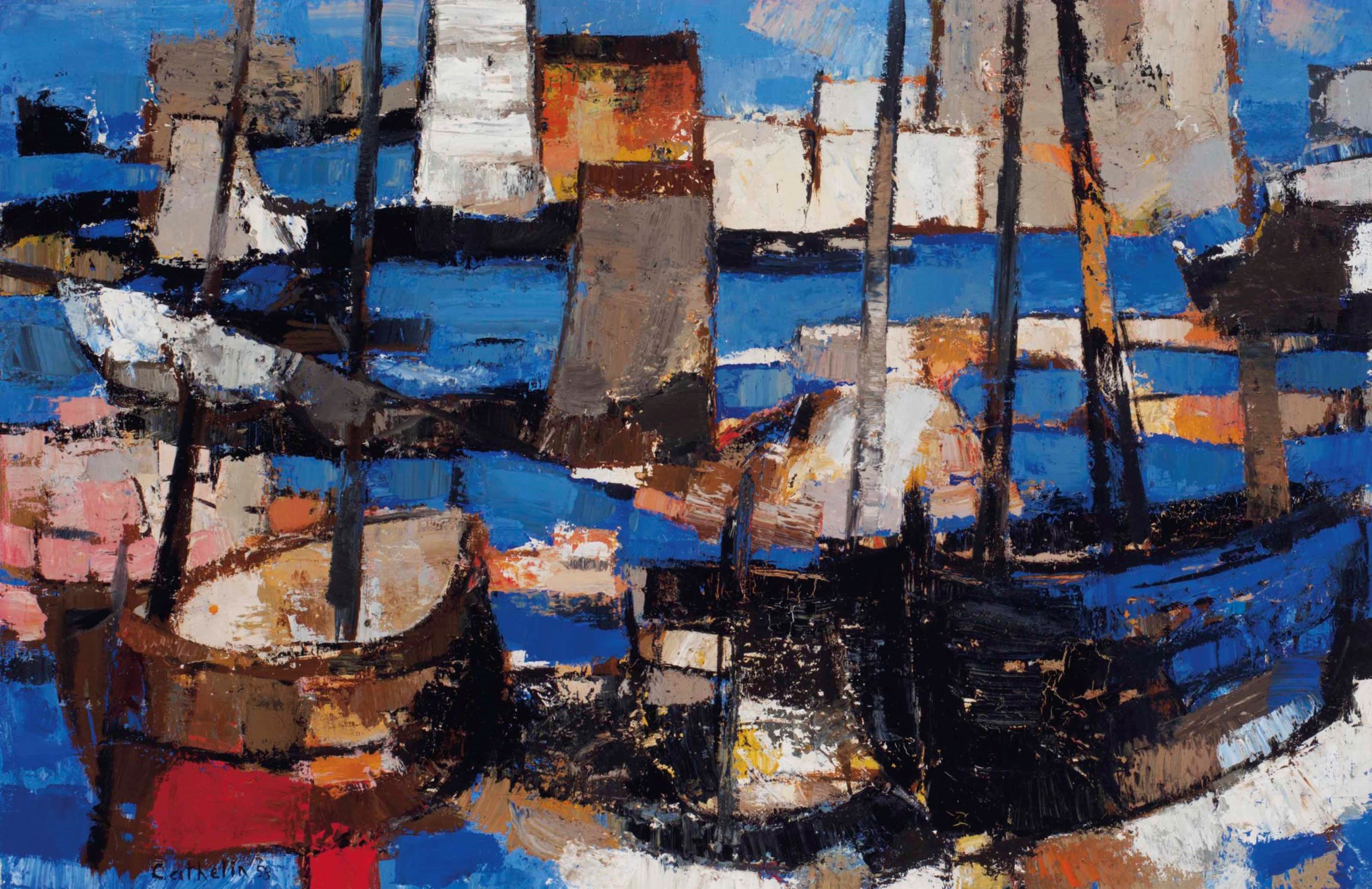 Bernard Cathelin (French, 1919-2004), Port Mort | Christie's