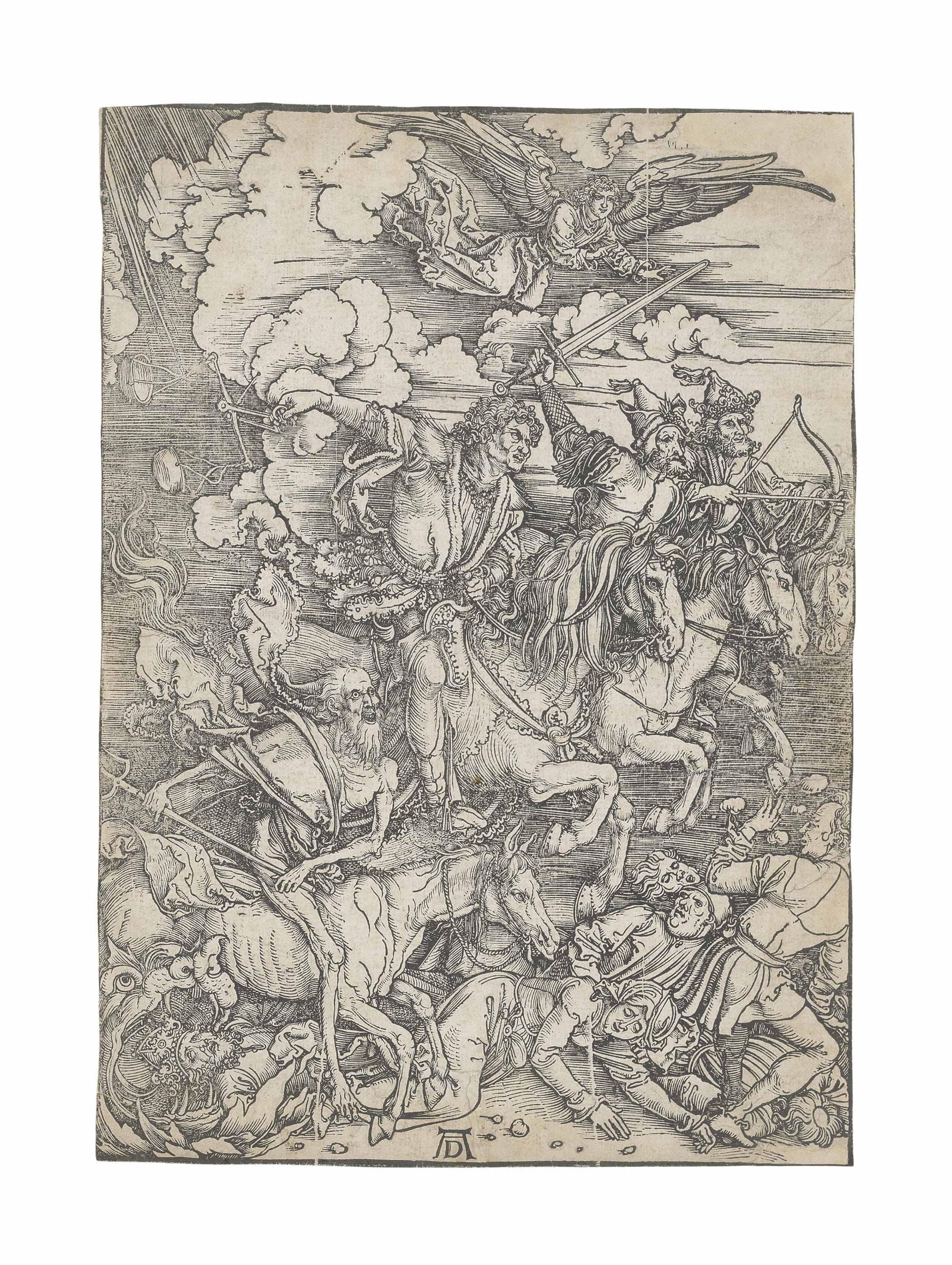 ALBRECHT DÜRER (1471-1528) , The Four Horsemen of the Apocalypse, from ...