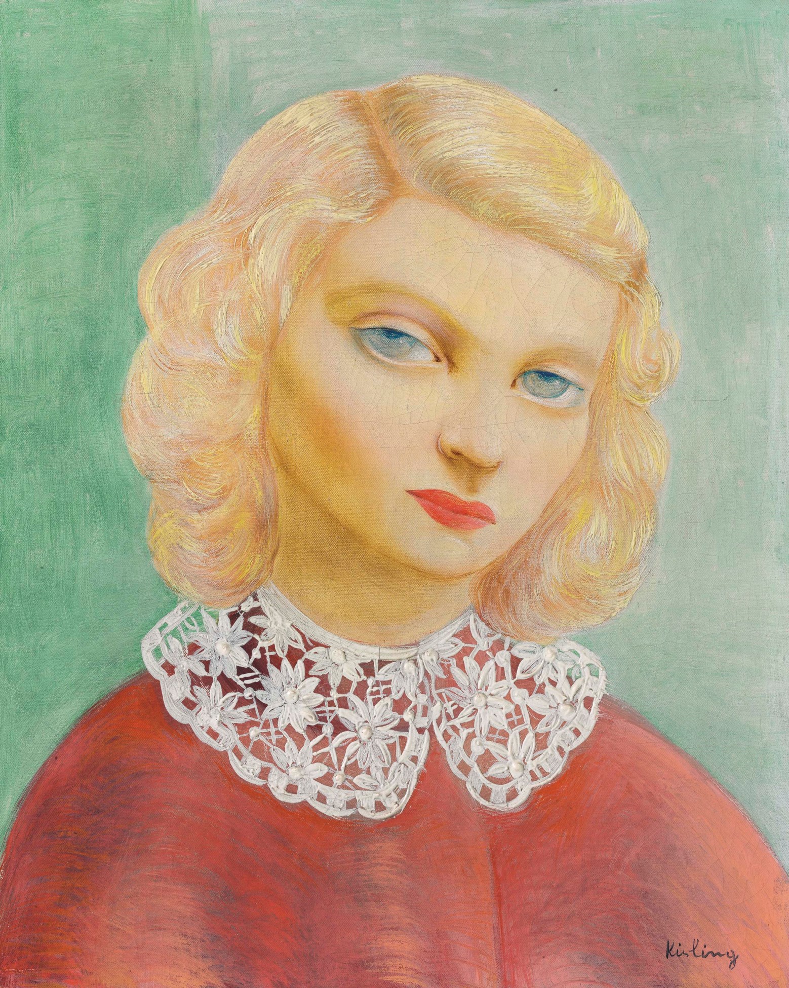 Moise Kisling (1891-1953), Portrait à la collerette | Christie's