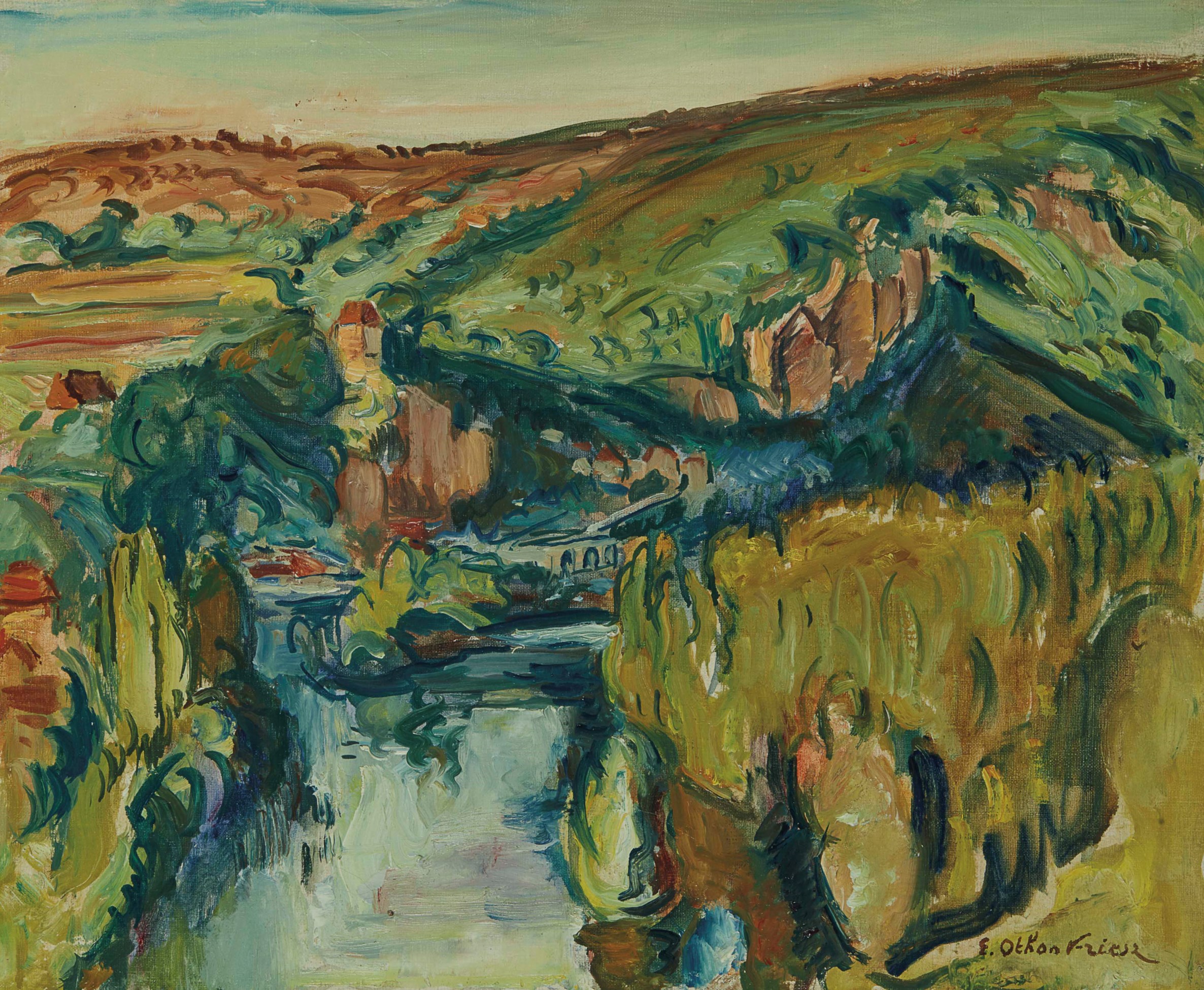 Emile Othon Friesz (1879-1949), Saint-Cirq-Lapopie | Christie's