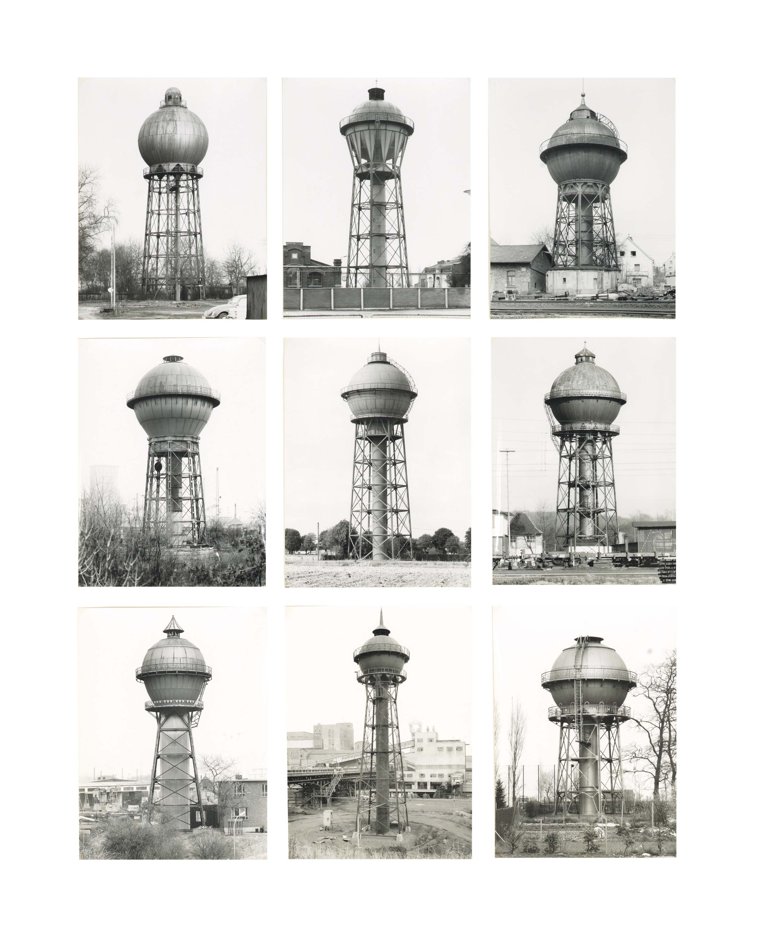 Bernd and Hilla Becher (1931-2007 and 1934-2015) , Water Towers ...