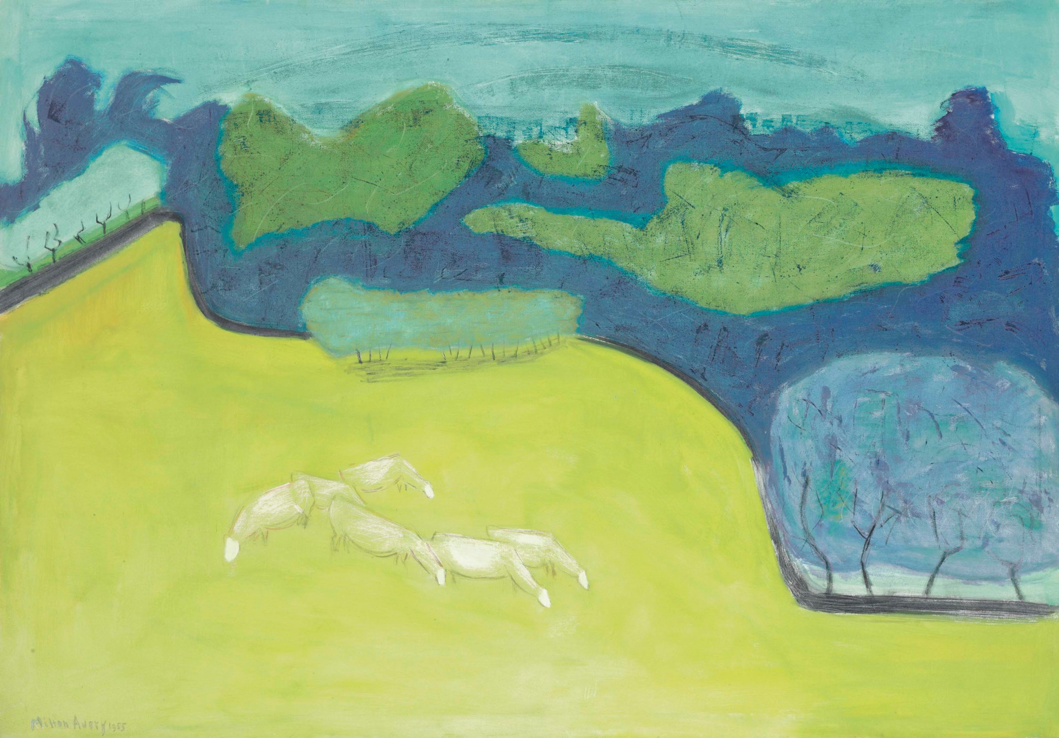 Milton Avery (1885-1965), Yellow Meadow | Christie's