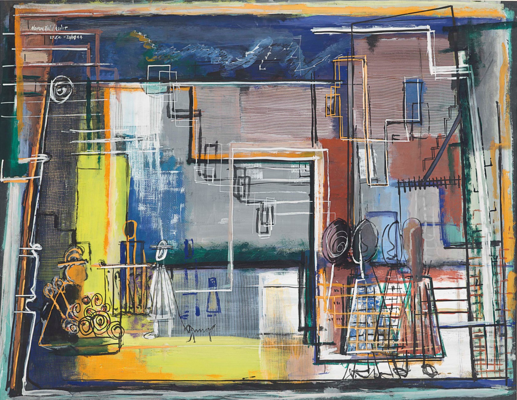 Norman Lewis (1909-1979), Cityscape | Christie's