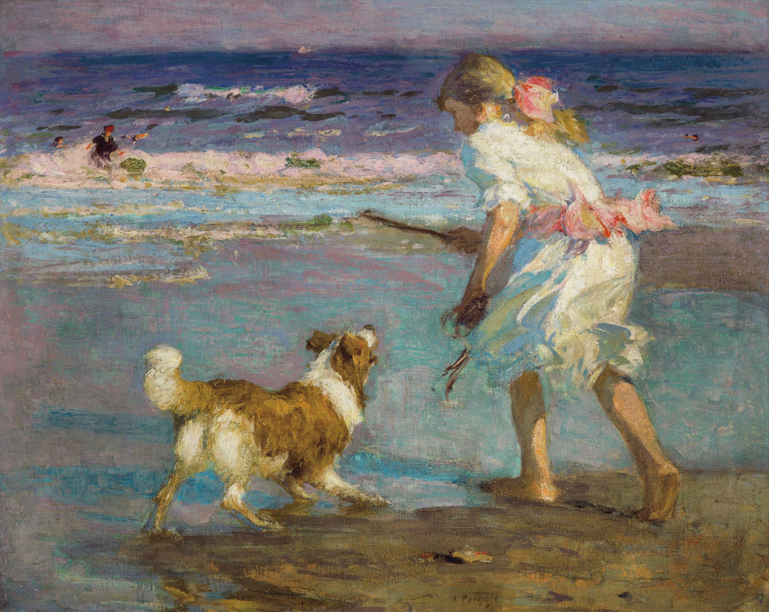 Edward Henry Potthast (1857-1927), Retrieving | Christie's