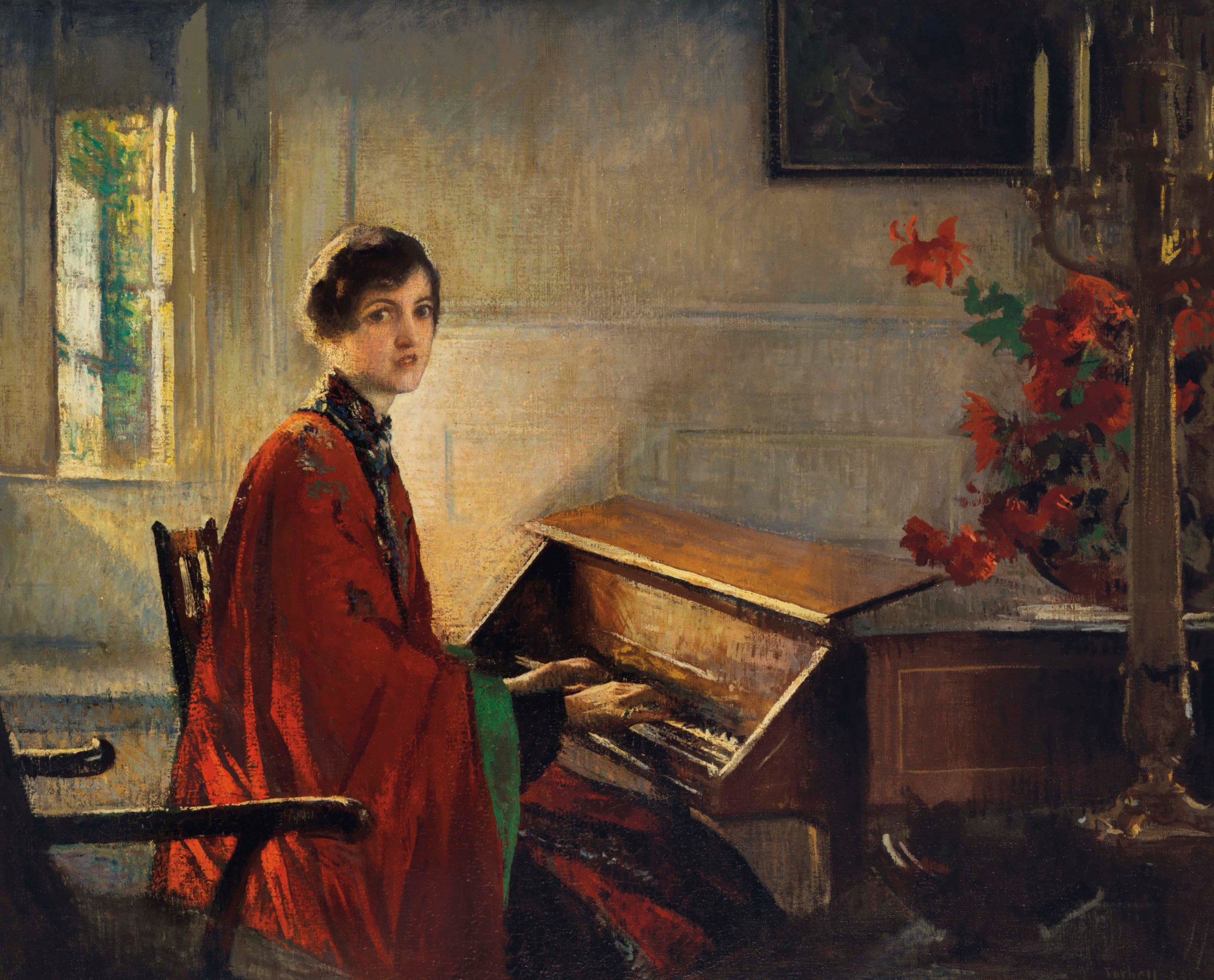 Edmund C. Tarbell (1862-1938), Mary at the Harpsichord | Christie's