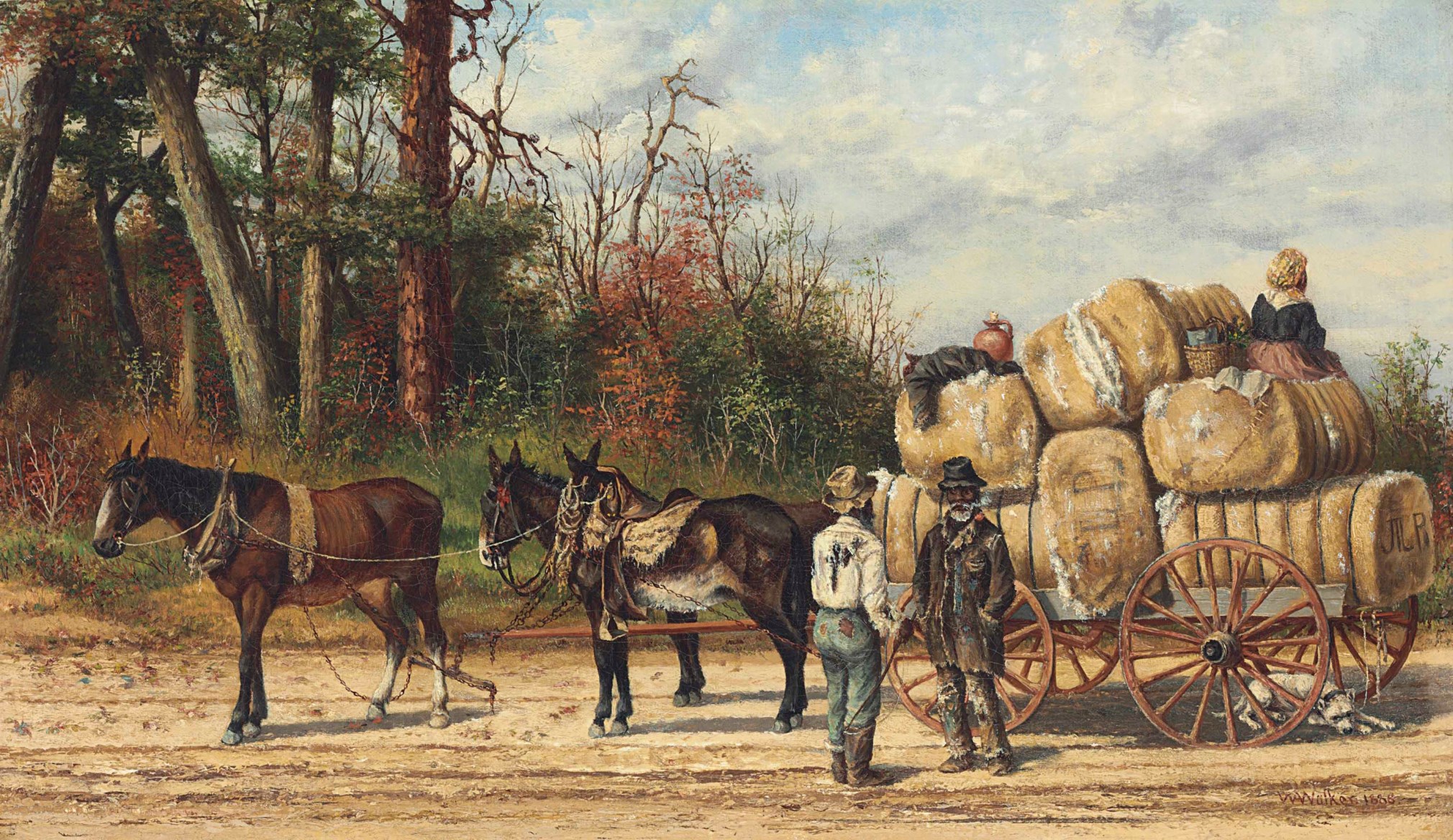William Aiken Walker (1838-1921), The Cotton Wagon | Christie's
