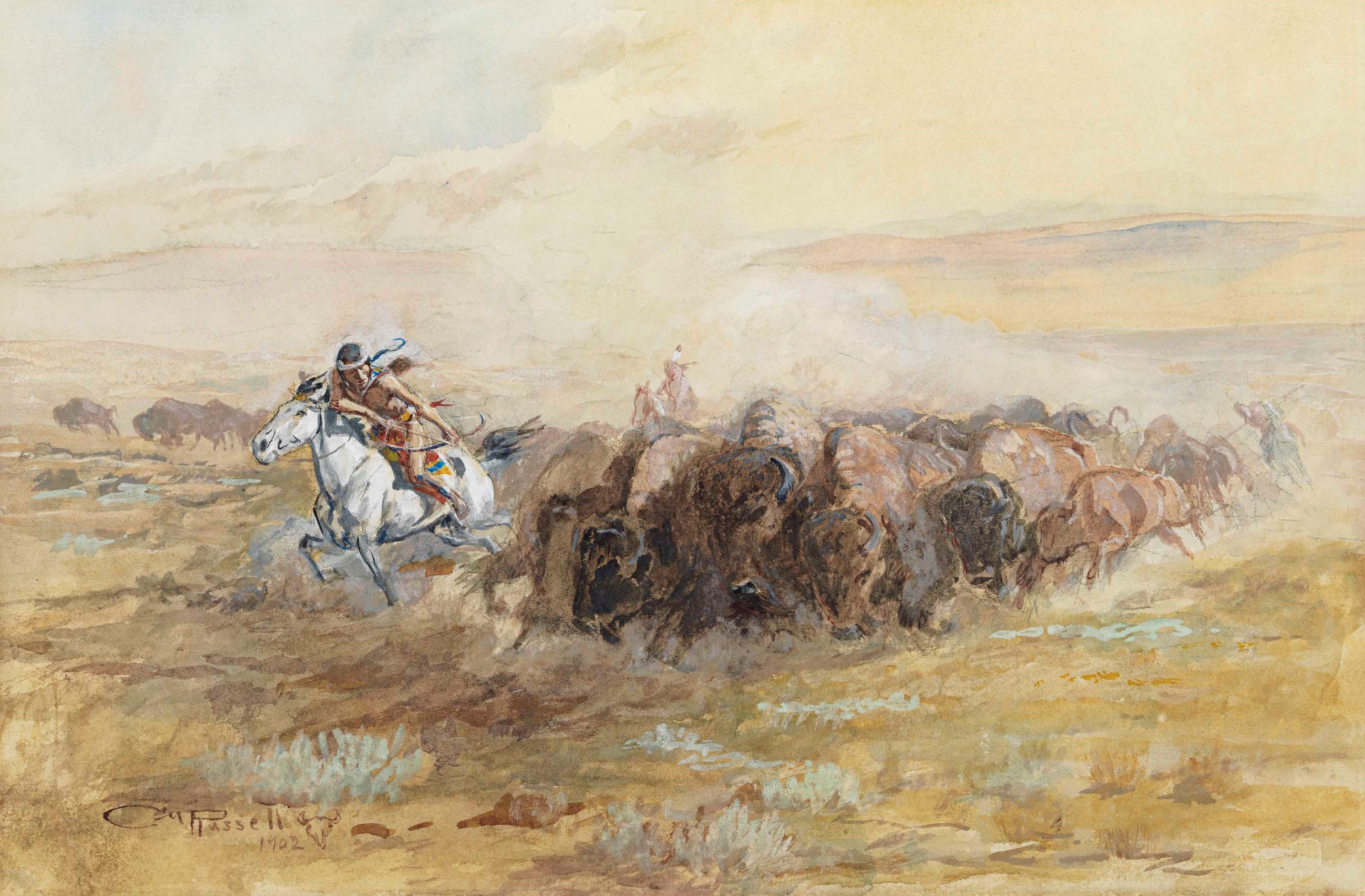 Charles Marion Russell (1864-1926), When Meat Was Plentiful | Christie's