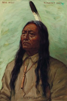 Joseph Henry Sharp (1859-1953), Mad Wolf, Blackfeet Chief | Christie's