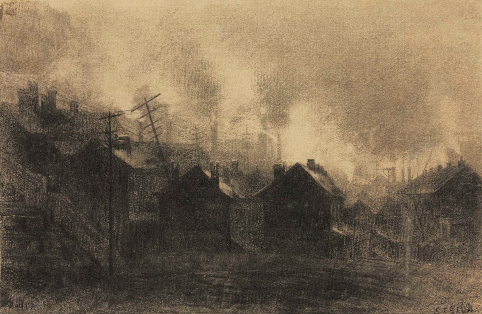Joseph Stella (1877-1946), Painter's Row As It Stood in the Spring of ...