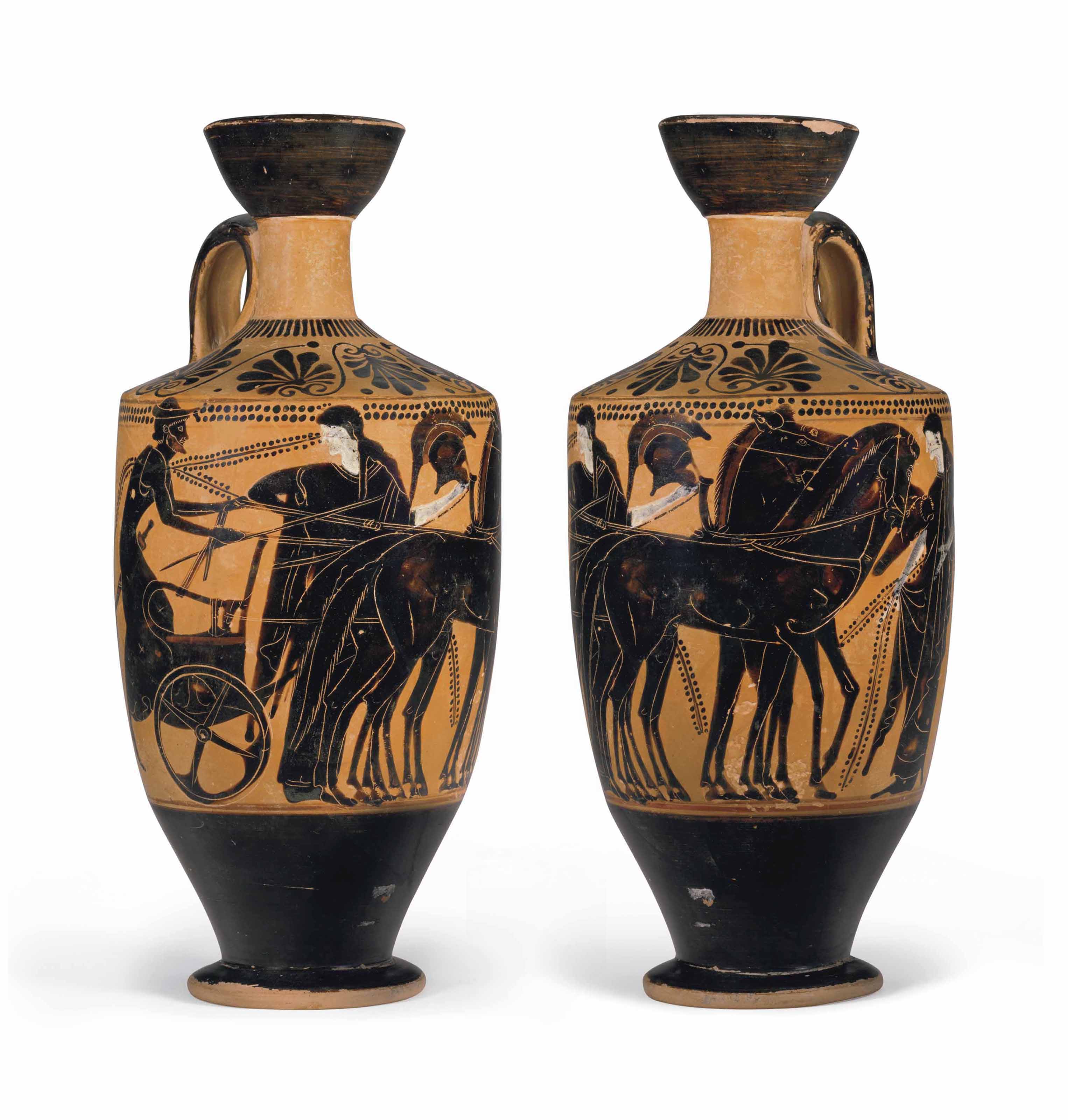 AN ATTIC BLACK-FIGURED LEKYTHOS
