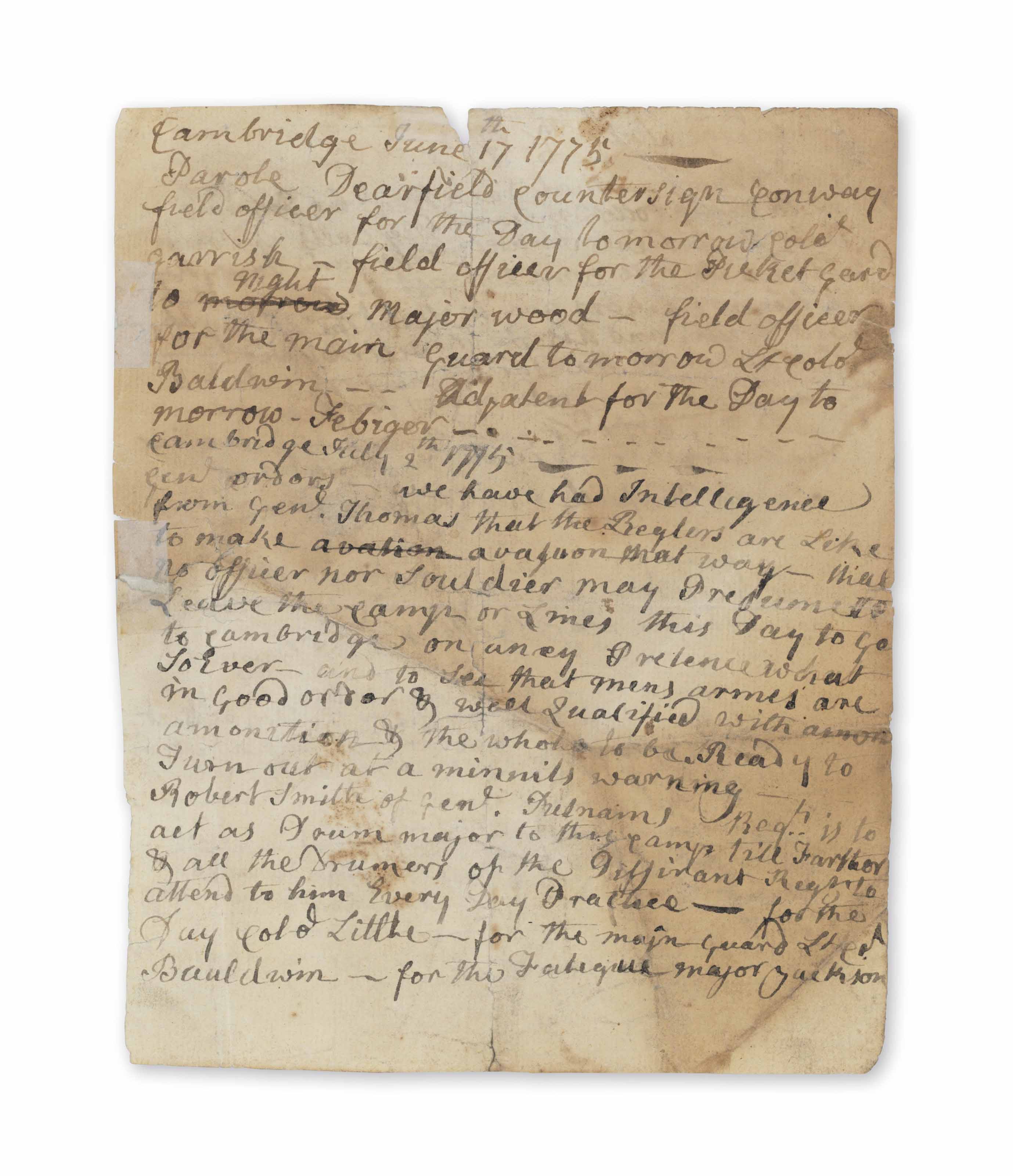 (Battle of Bunker Hill) | A contemporary broadside poem on the Battle ...