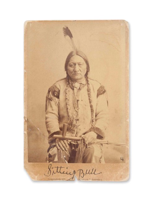 , SITTING BULL (1831-1890) – Photograph, signed (“Sitting Bull”) on the ...