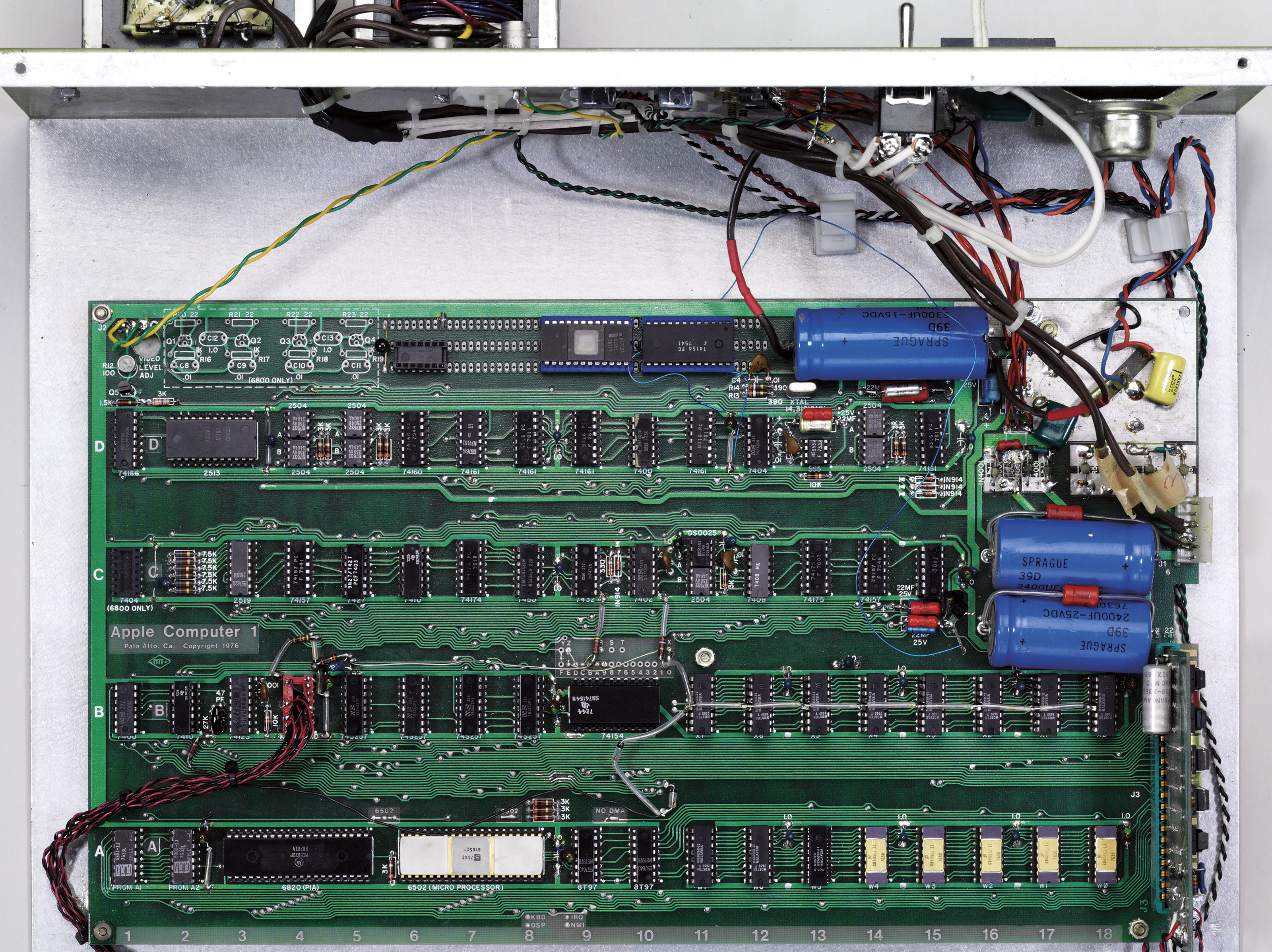 A WORKING APPLE-1 PERSONAL COMPUTER. PALO ALTO, 1976.
