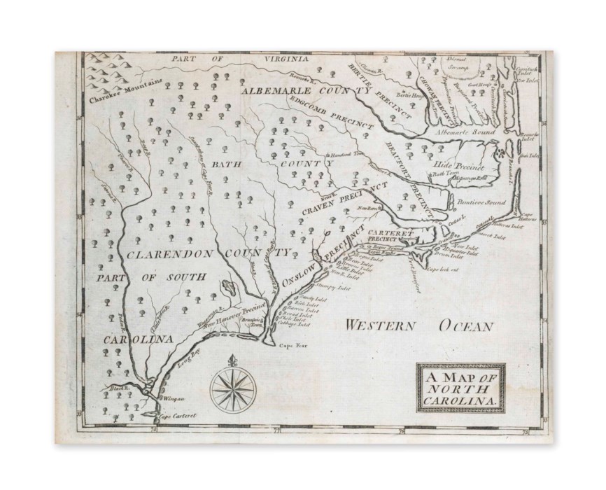 BRICKELL, John (c.1710-1745). The natural history of North-Carolina ...
