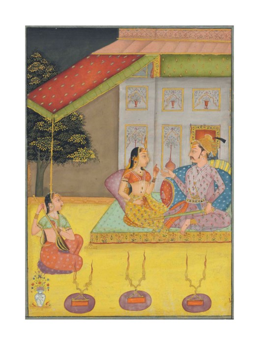 An Illustration to a Ragamala Series: Dipak Raga, India, Rajasthan ...