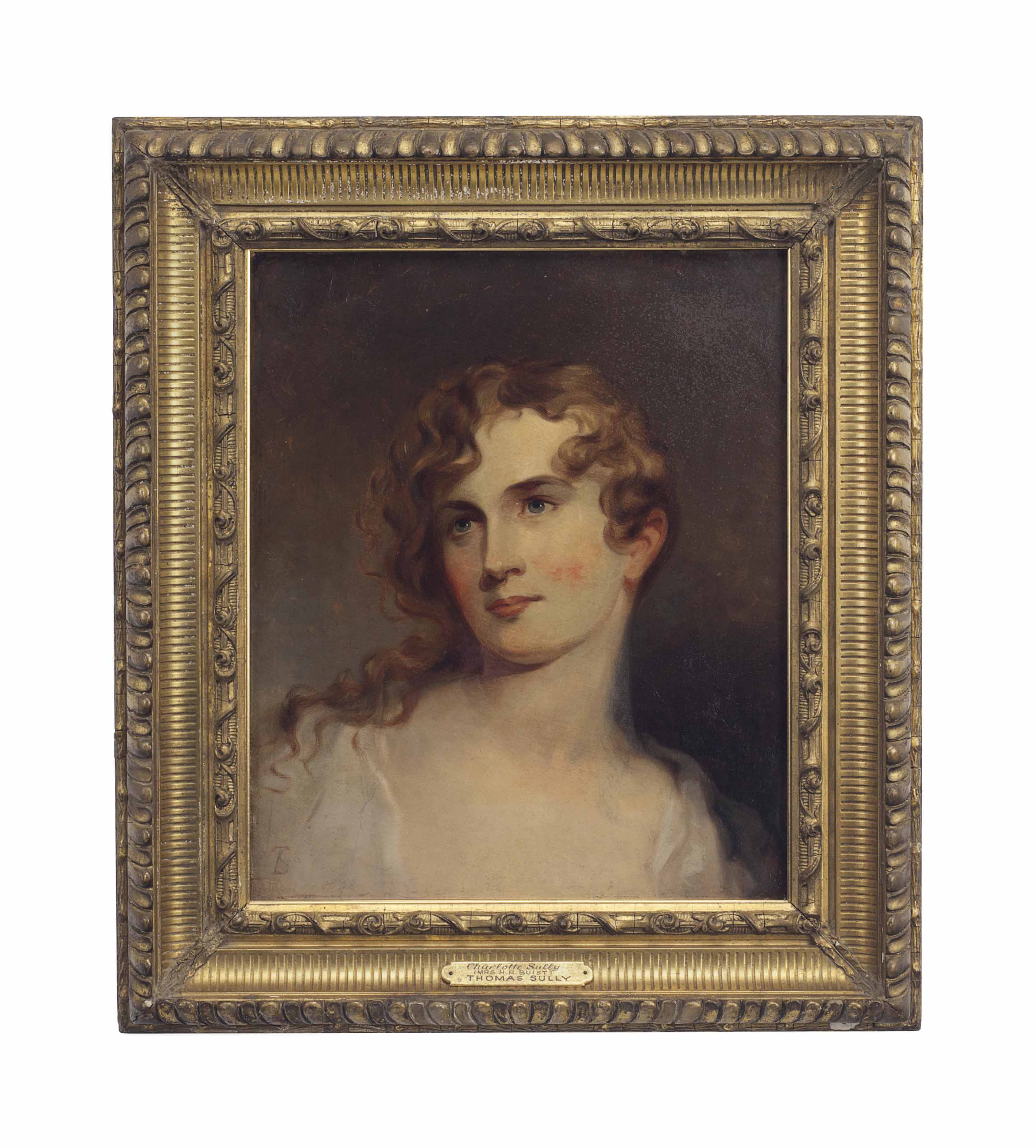 Thomas Sully (1783-1872) , Portrait of a woman, presumably Elizabeth ...