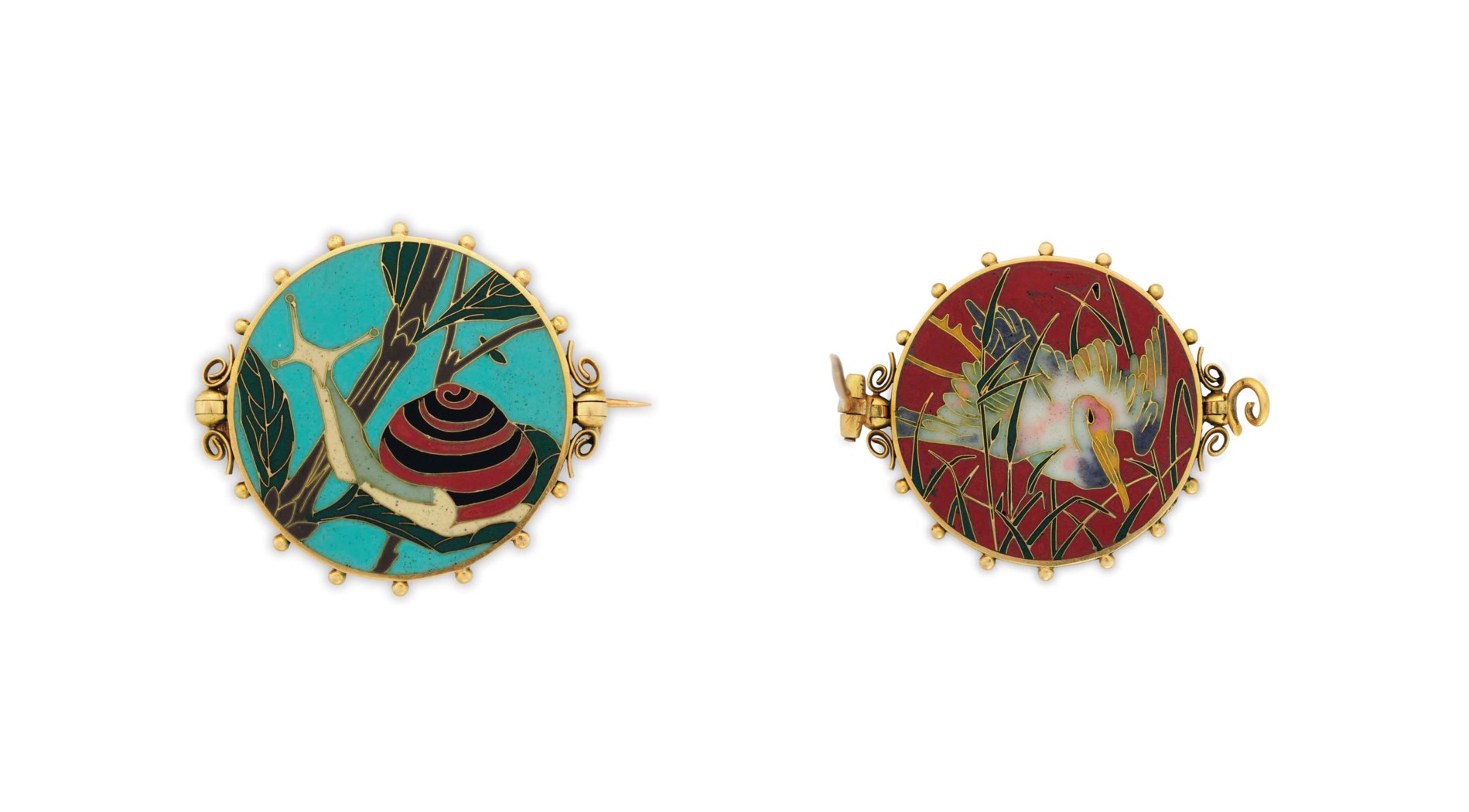 AN ANTIQUE REVERSIBLE ENAMEL BROOCH, BY ALEXIS FALIZE | Christie's
