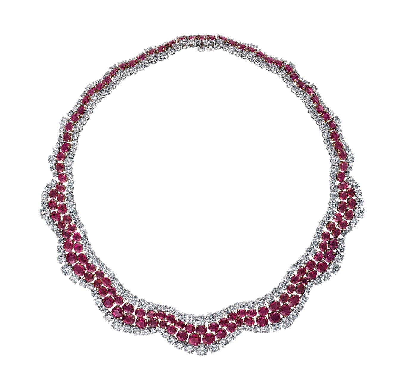 A RUBY AND DIAMOND NECKLACE, BY CARTIER | Christie's
