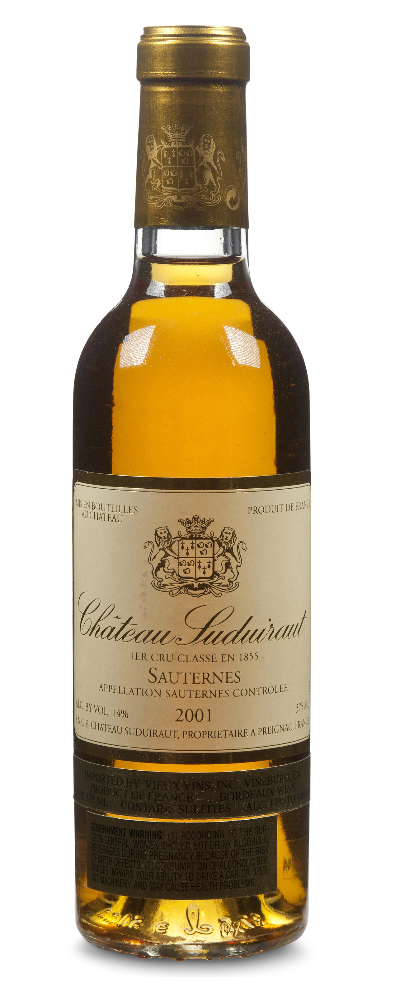 Château Suduiraut 2001, Preignac (Sauternes), 1er cru classé | Christie’s