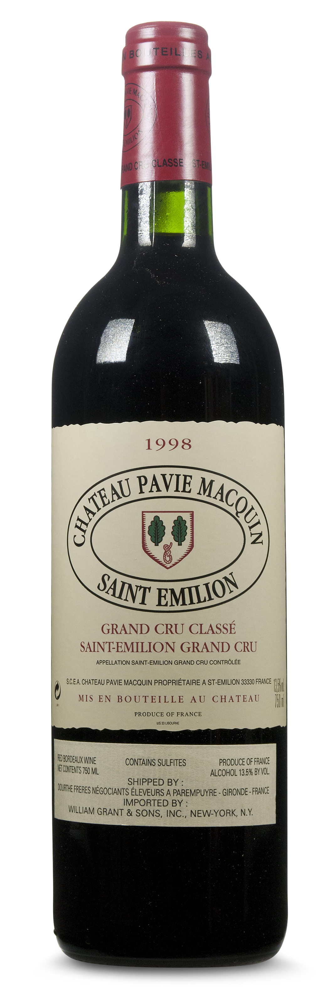 Château Pavie-Macquin 1998, Saint-Emilion, grand cru classé | Christie’s