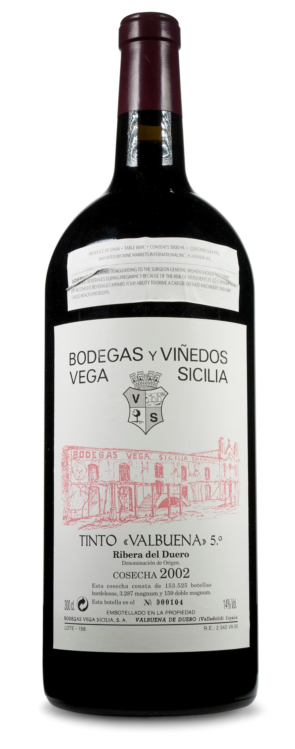 Vega Sicilia, Valbuena 5° 2002 and Tenuta Sette Ponti, Oreno 2006 ...