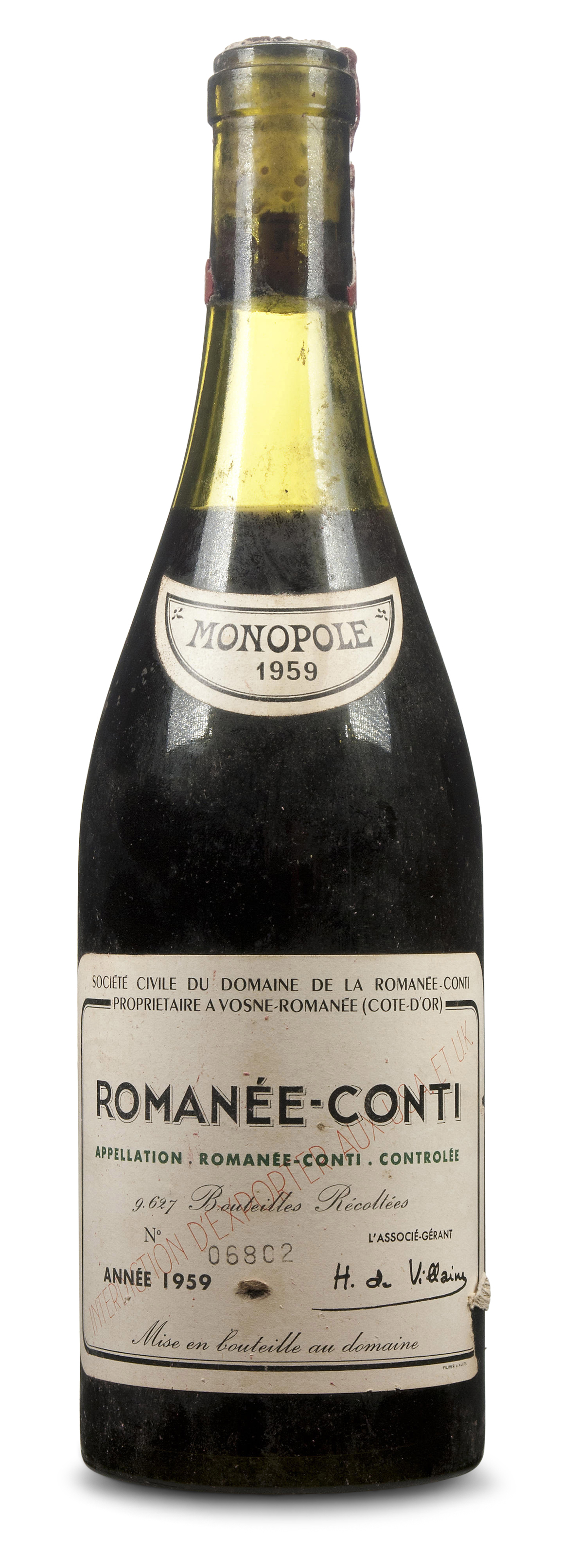 Domaine de la Romanée-Conti, Romanée-Conti 1959, Grand Cru, Côte de ...