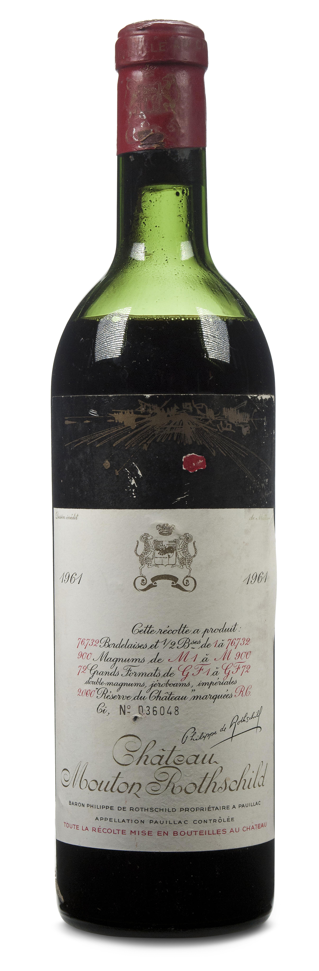 Château Mouton-Rothschild 1961, Pauillac, 1er cru classé Christie’s ...