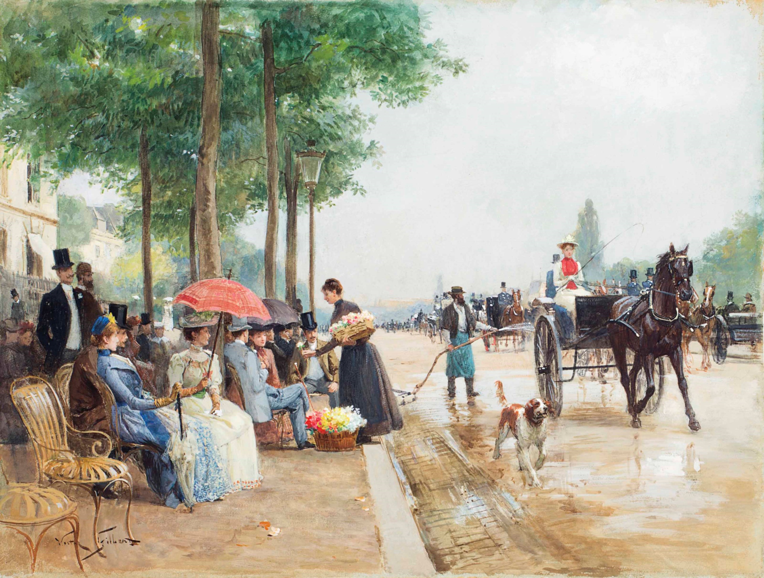 Victor Gabriel Gilbert (French, 1847-1933), Vendeur de fleurs | Christie's