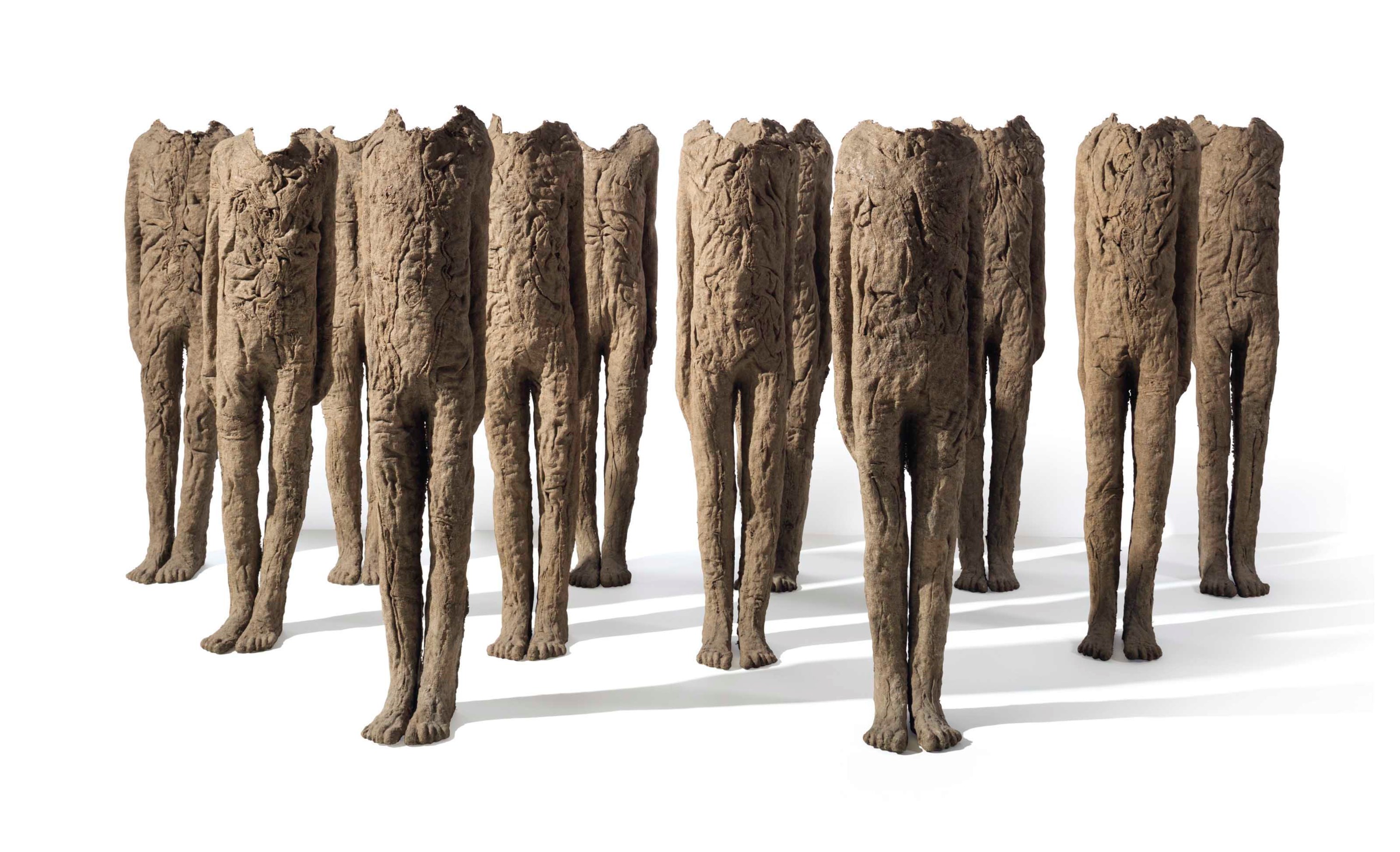 Magdalena Abakanowicz (1930-2017), Flock (12 Standing Figures, from ...