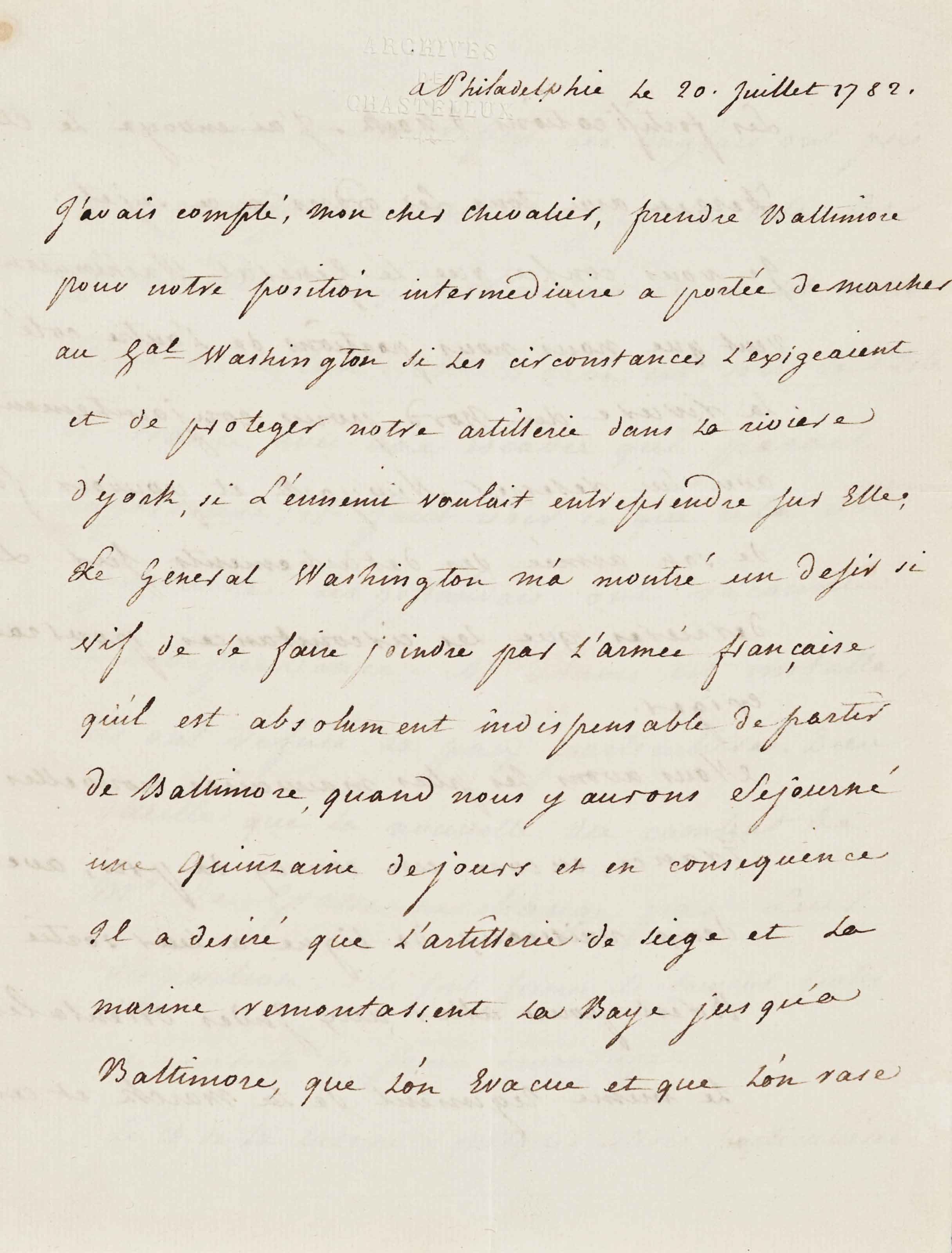 JEAN-BAPTISTE DONATIEN DE VIMEUR, COUNT OF ROCHAMBEAU (1725-1807 ...