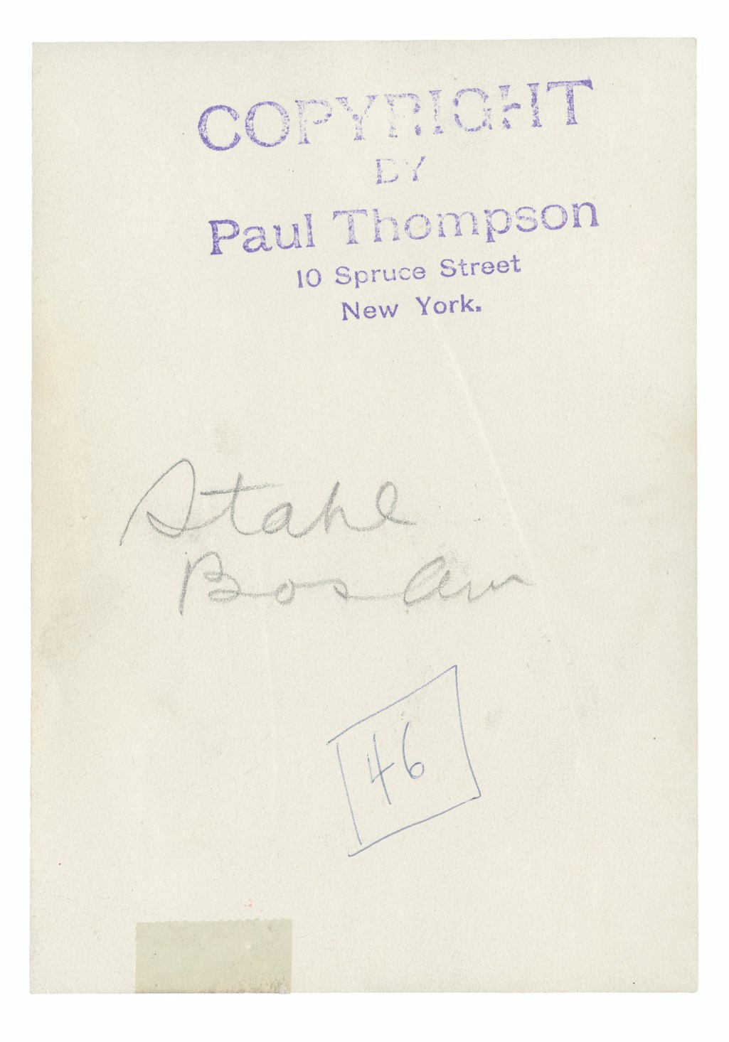 THOMPSON PHOTOGRAPHS, Paul Thompson (1878-1940) | Christie’s