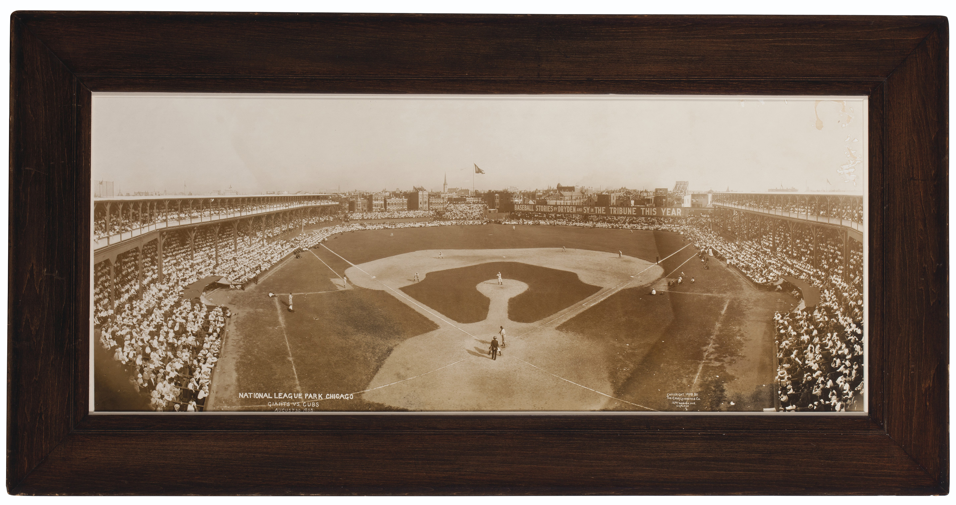 1908 CHICAGO CUBS VS. NEW YORK GIANTS PANORAMIC PHOTOGRAPH, | Christie’s